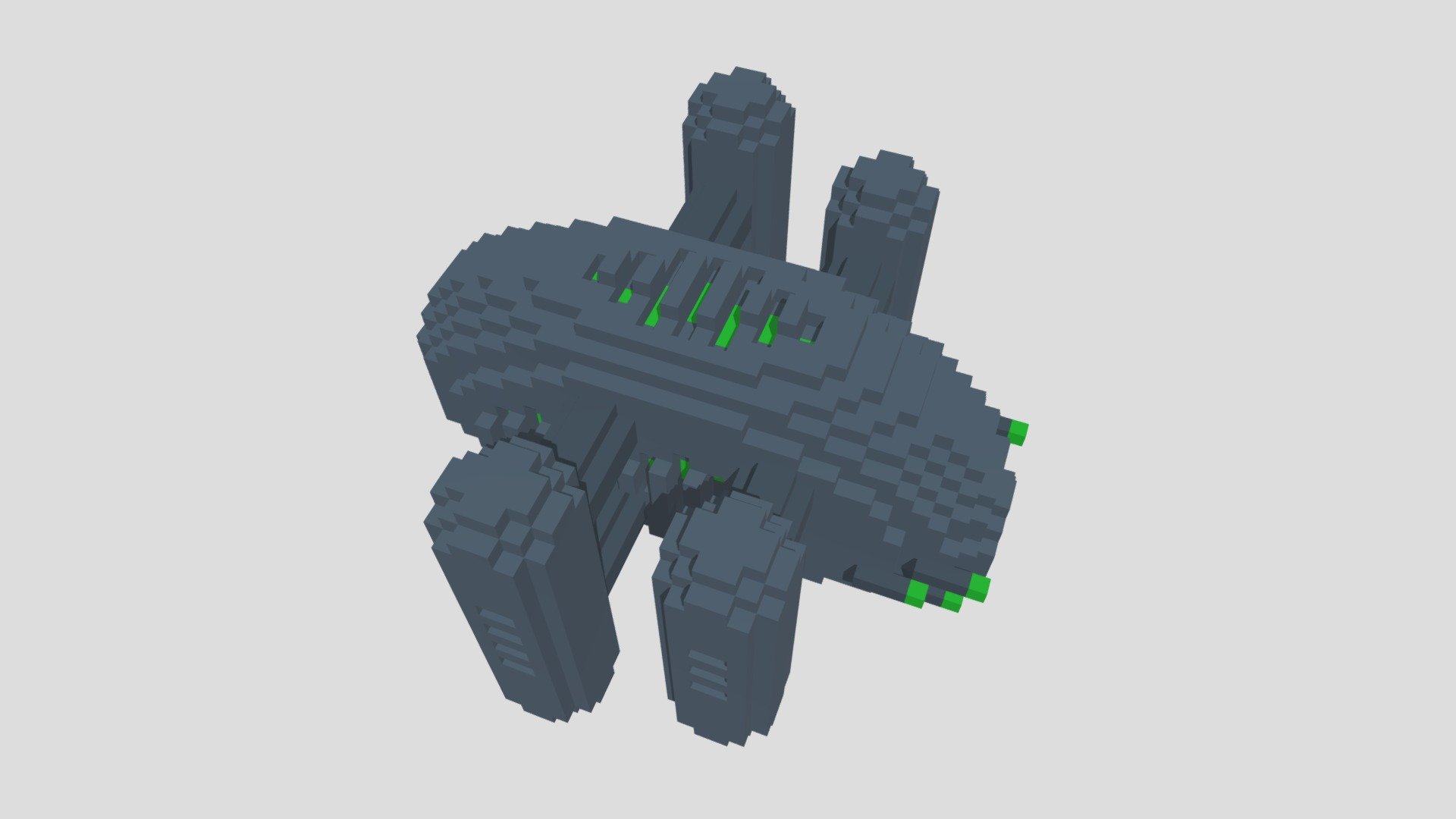 Alien Ship (variation 2) - 3D model by Emerson Young (@EmersonYoung ...