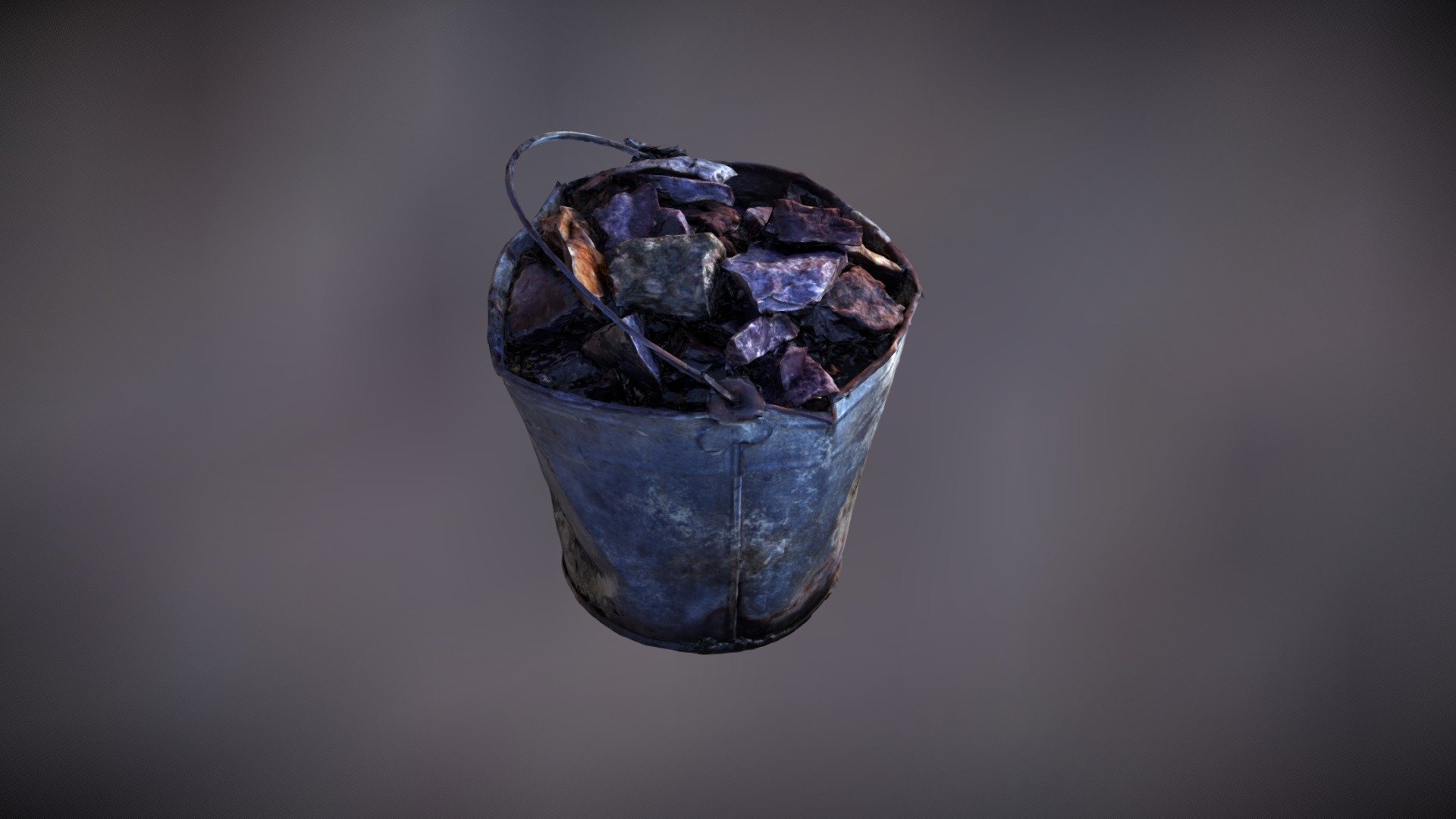 Bucket with rocks - Download Free 3D model by outofscans (@Lukas ...