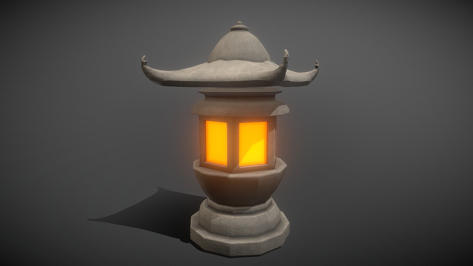 Stone Lantern - Buy Royalty Free 3D model by Zhang Shangbin ...