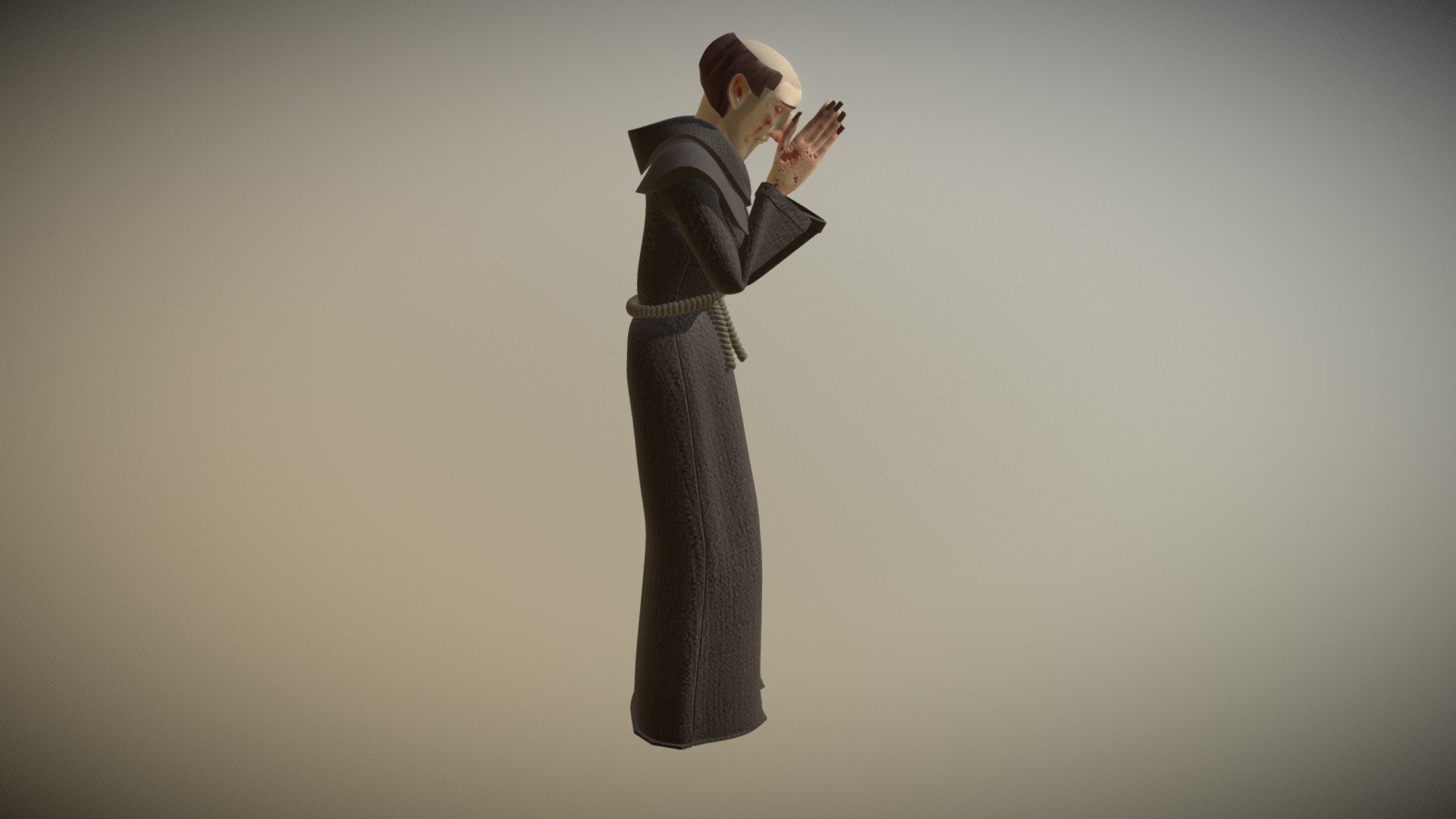CURSED MONK - 3D model by Zfrog [40d648c] - Sketchfab