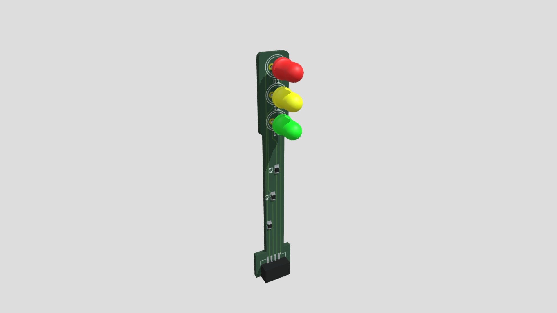 PCB traffic light - Download Free 3D model by Rixx (@rixx_vr) [40d6e7f ...