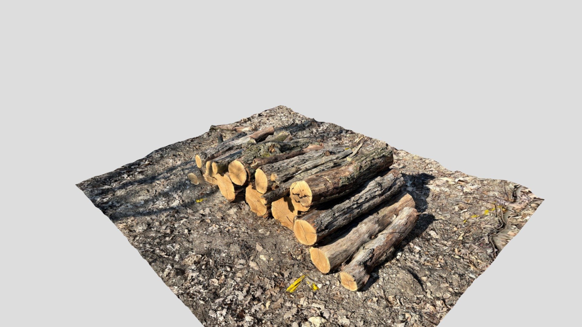 wooden logs packed into a pile - Buy Royalty Free 3D model by svandor82 ...