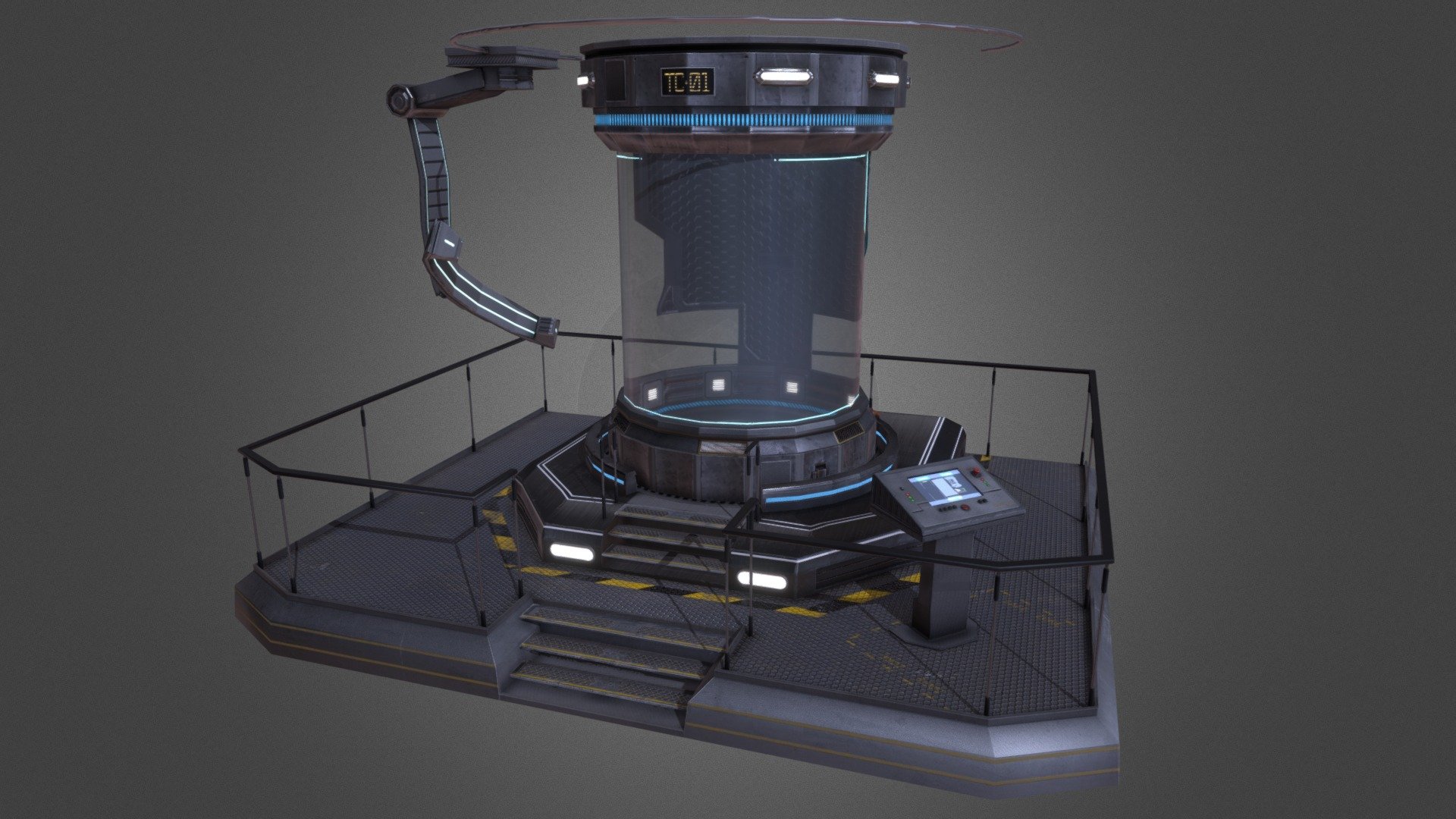 Sci-fi Test Chamber - 3D model by Kevin (@AlchemistsTome) [40d9a53 ...