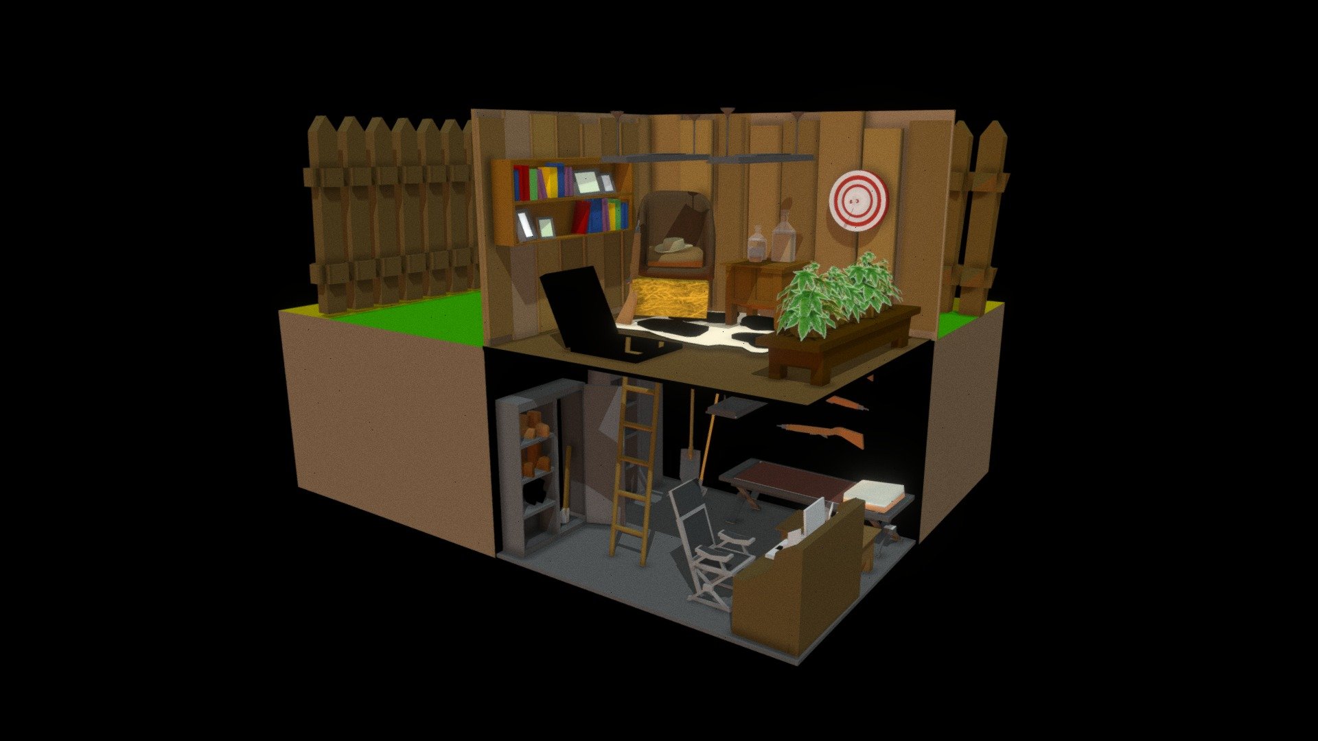 John Ko Flick's farm doomsday bunker - 3D model by zoocchini [40db2a5 ...