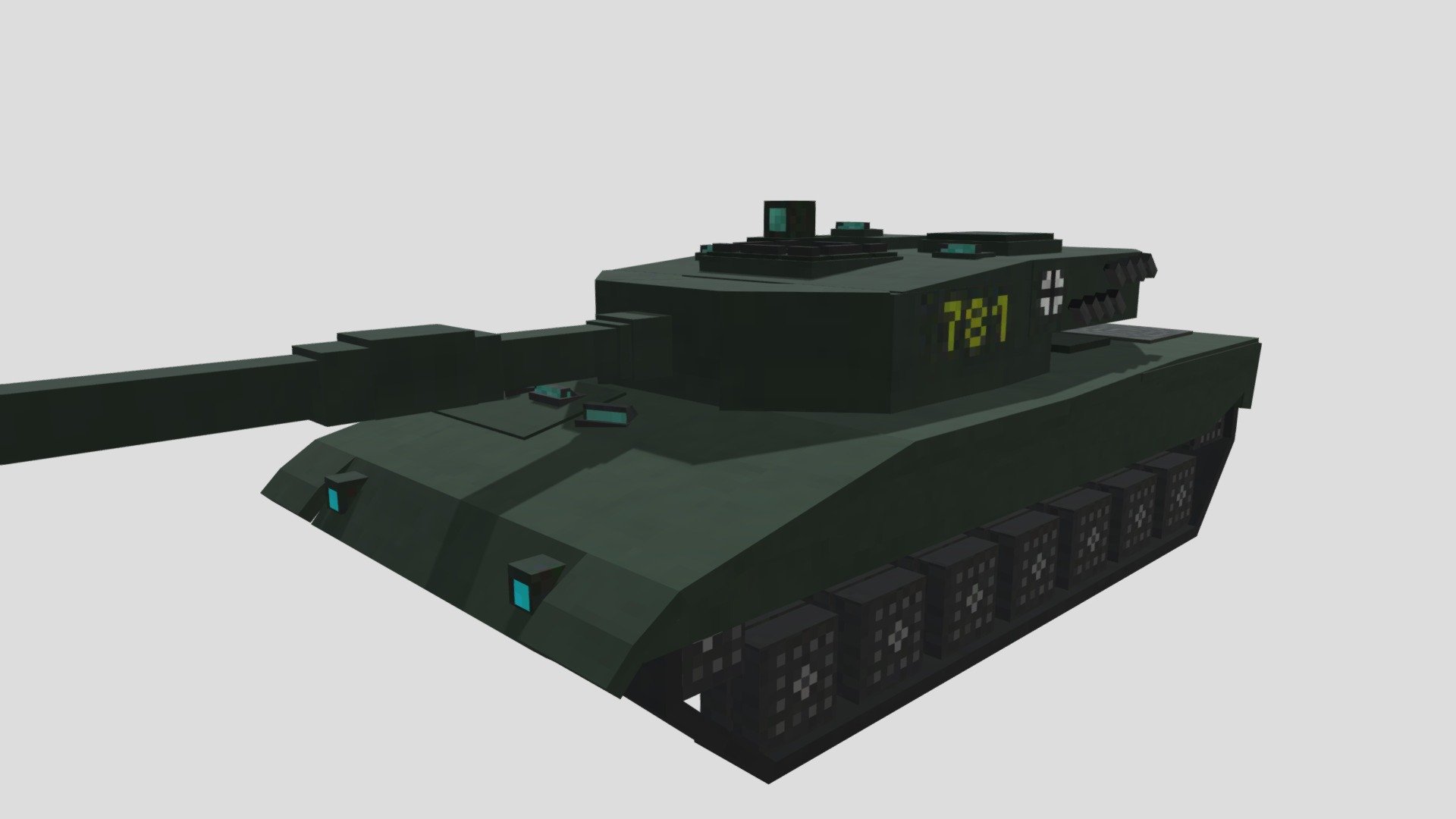 Minecraft Leopard 2A4 - 3D model by BartekBW (@rojdanbw) [40dbadf ...