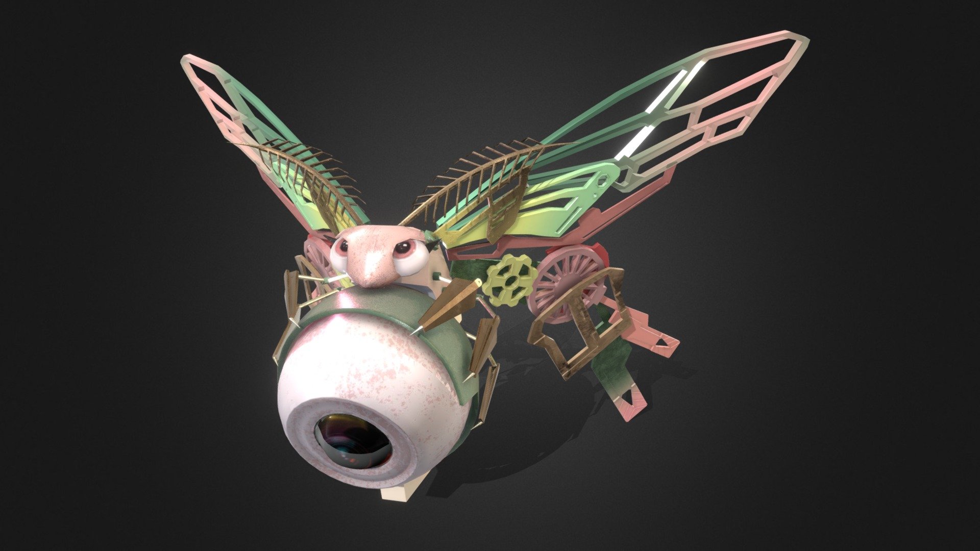 Security Robotic Moth - Download Free 3D model by akan.e_ [40de99f ...