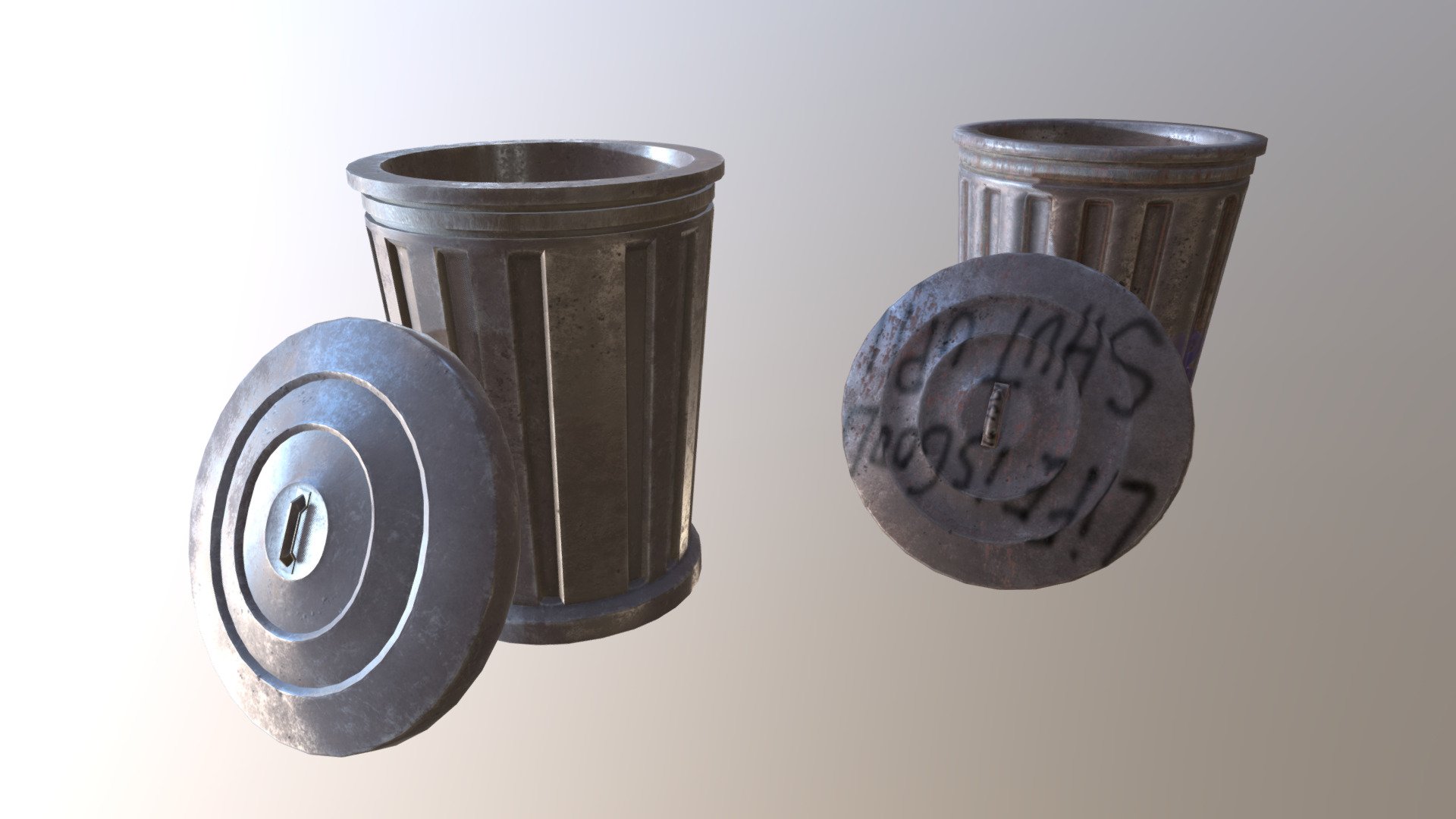 Bin Open - Buy Royalty Free 3D model by Skaldy [40e46c1] - Sketchfab Store