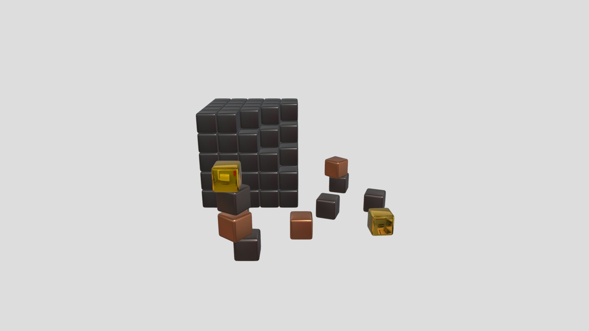 Abstract Cubes - 3D model by Abdulrahman Rayan Alharbi (@L-aw15 ...