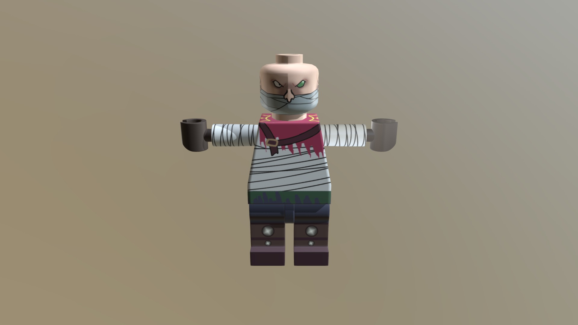 LEGO Singed - 3D model by JuanDDG97 [40e7cad] - Sketchfab