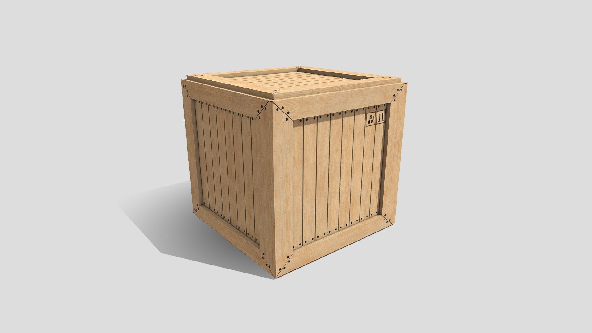 Pristine Wooden Shipping Crate - Download Free 3D model by propkiller ...
