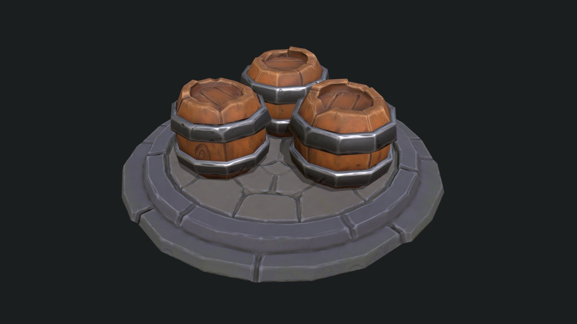 Stylized Barrel - 3D model by rumpsss [40e9046] - Sketchfab