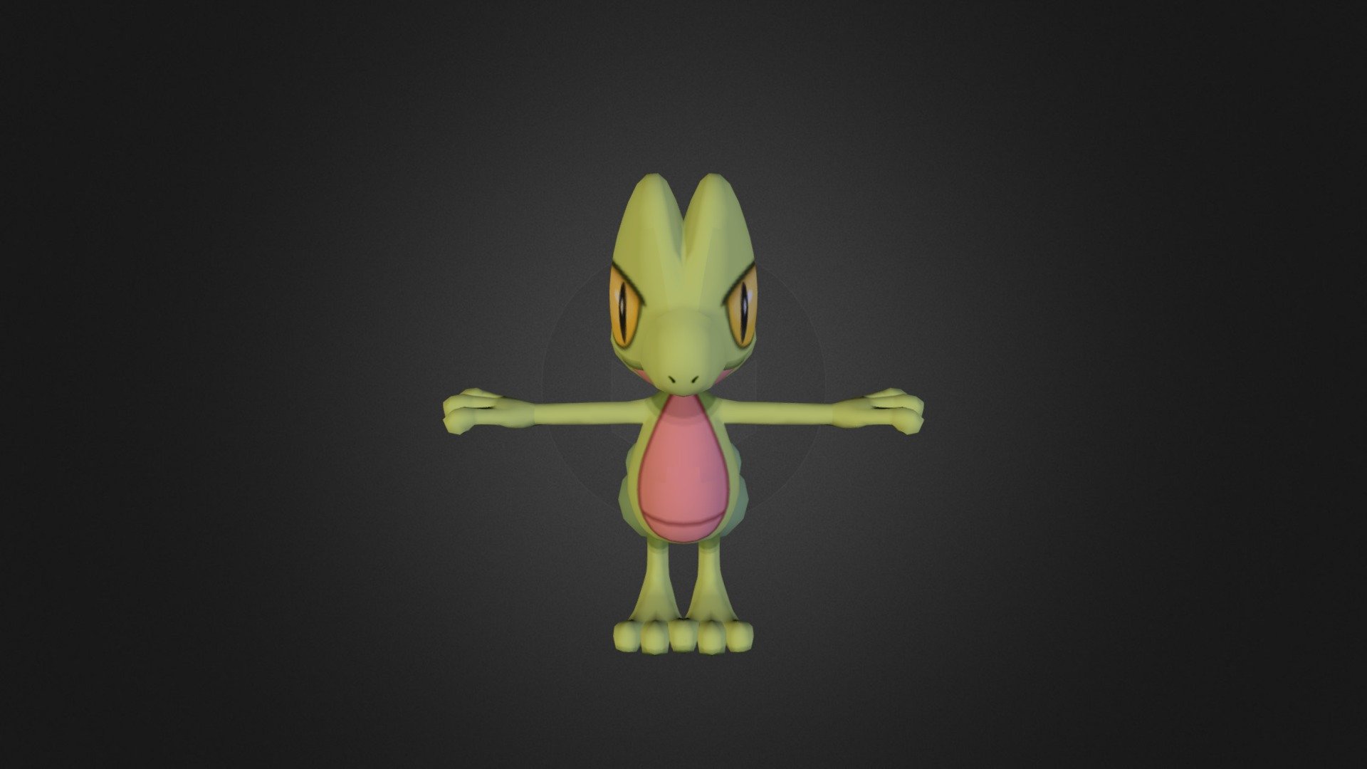 Other Systems - Pokemon X Y 3 D S - 252 Treecko - 3D model by ...