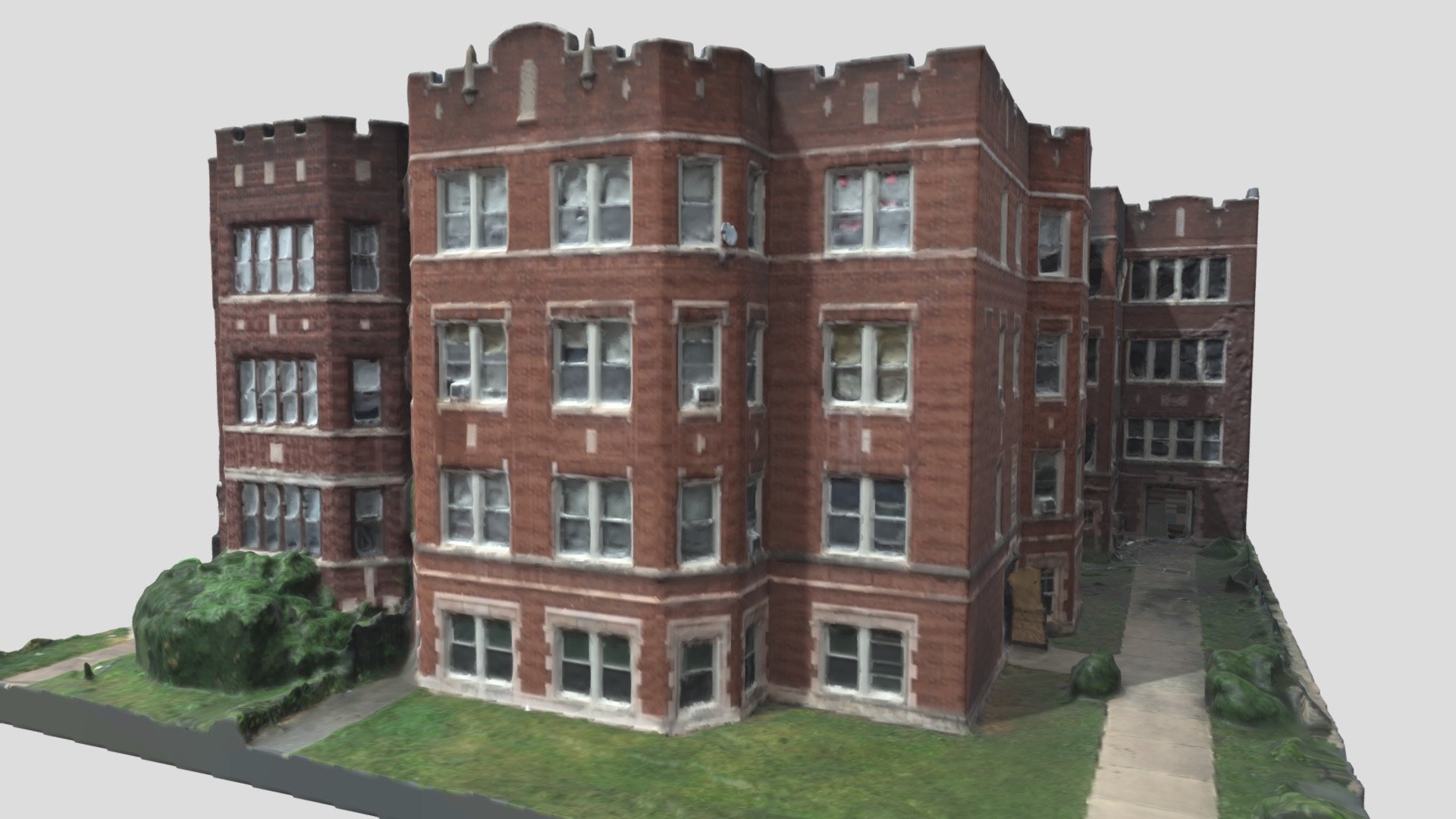 ChicagoFire Burnt Staircase - Post Fire Damage - Download Free 3D model ...