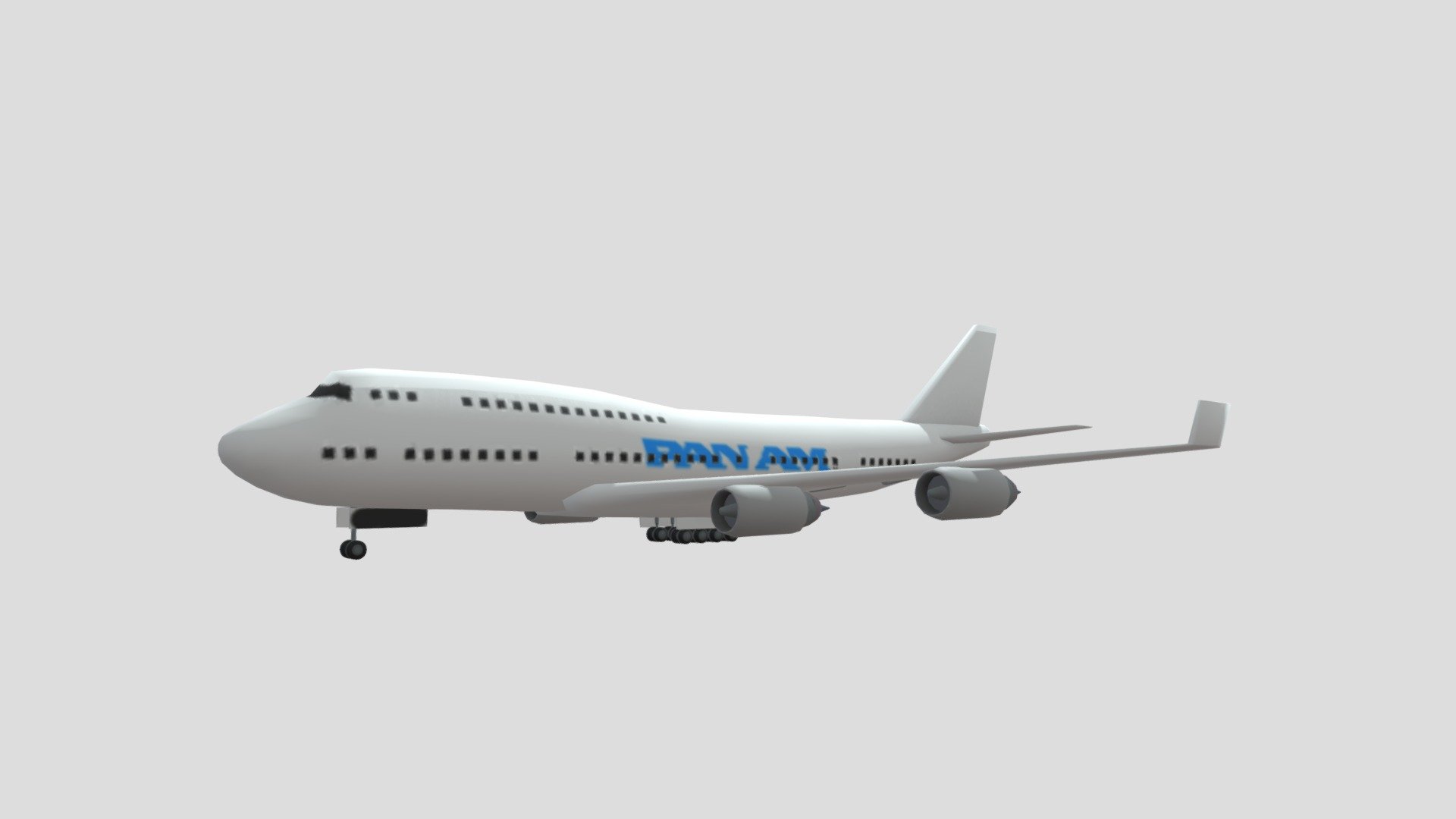 Boeing 747 pan am - Download Free 3D model by zairiq zairiq ...