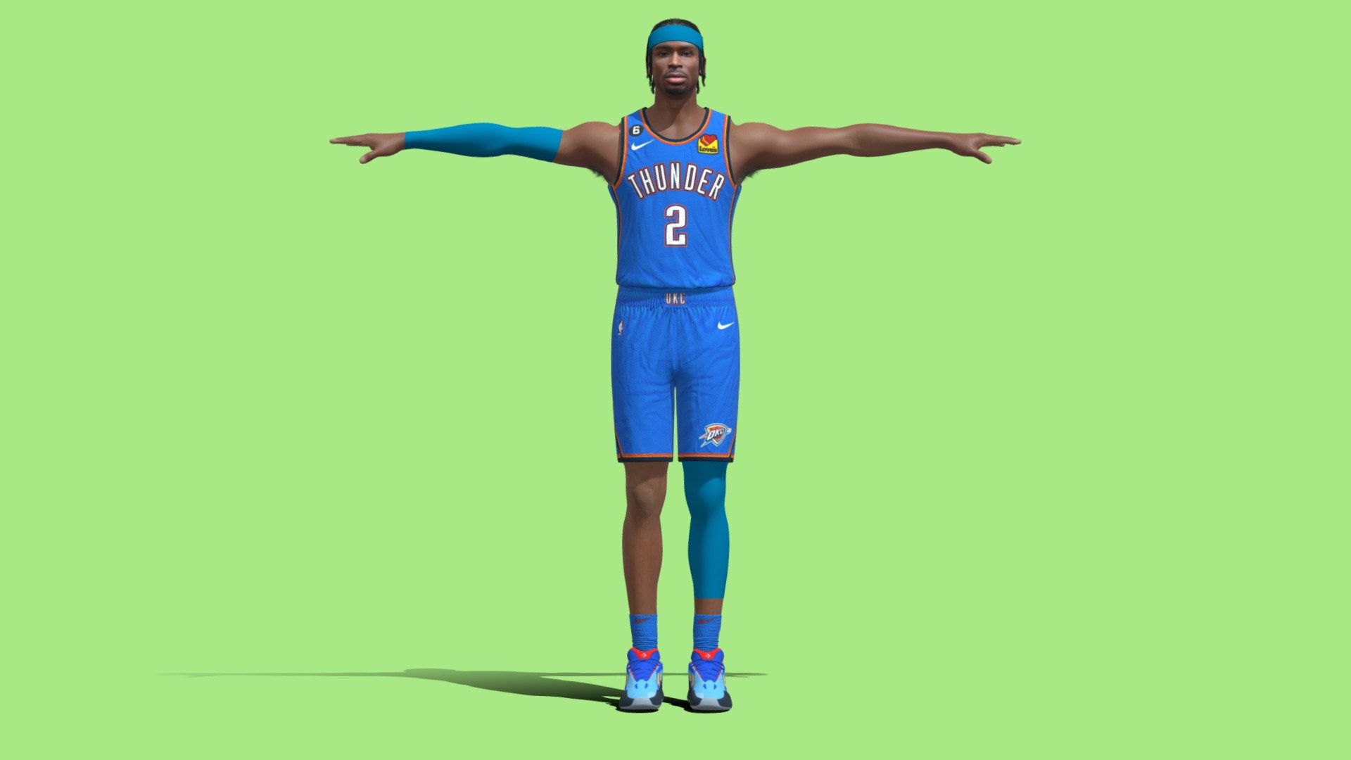 Shai Gilgeous-Alexander Oklahoma City Thunder - 3D model by 3dpassion.net [40ef63b] - Sketchfab