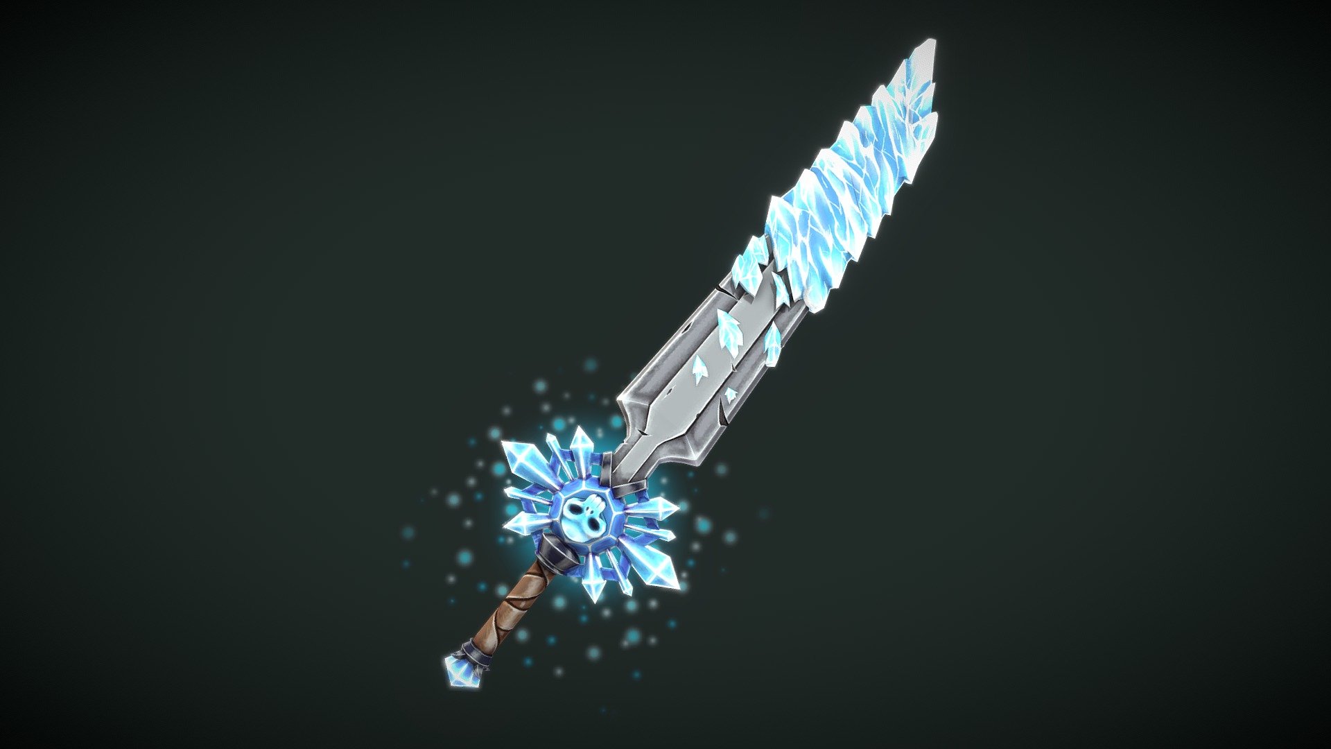 Frozen Sword - Handpainted stylized weapon - 3D model by Melissa ...