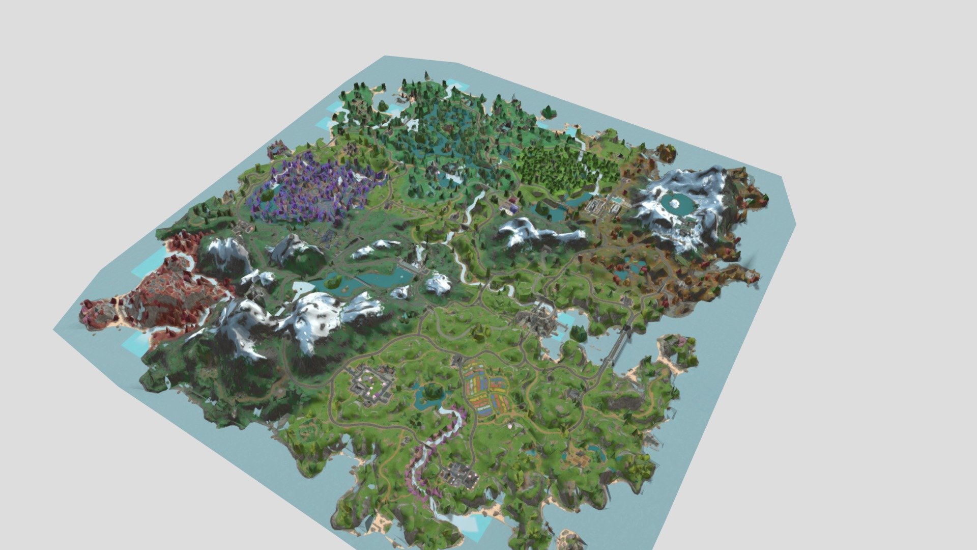 Chapter 6 Island - Fortnite Model - Download Free 3D model by ...