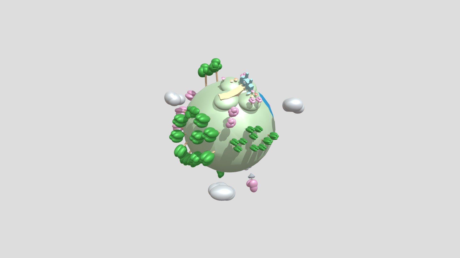 Selene M-tiny World Globe - Download Free 3D model by smendiola2023 ...