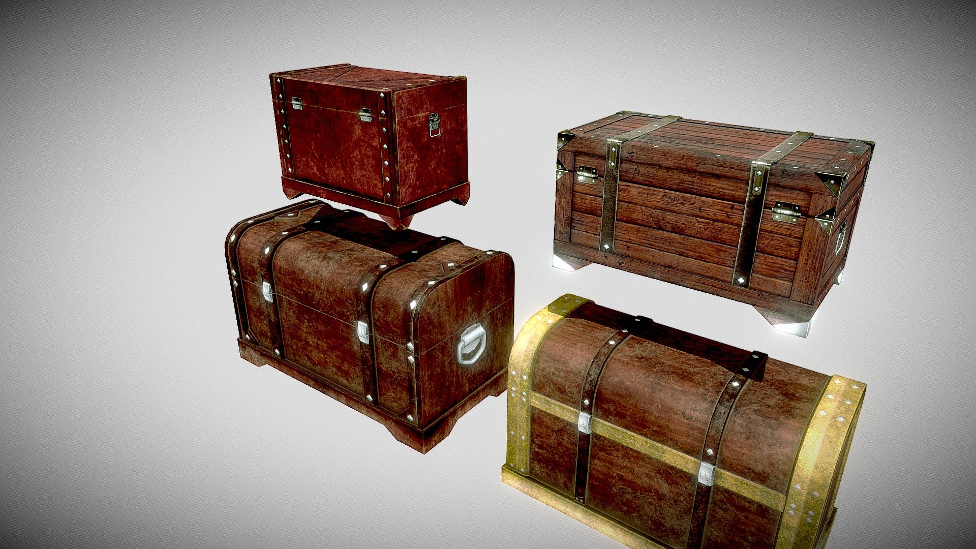 Various Game ready Chests - 3D model by ElectroNick [40f6044] - Sketchfab