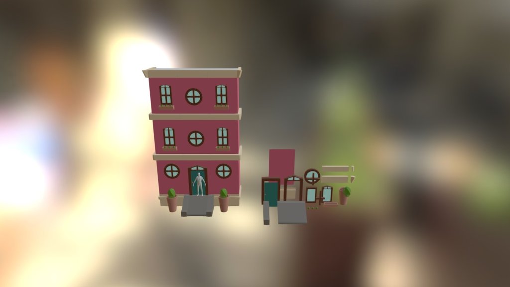 KNB212 Modular House - 3D model by crayfishray [40f611a] - Sketchfab
