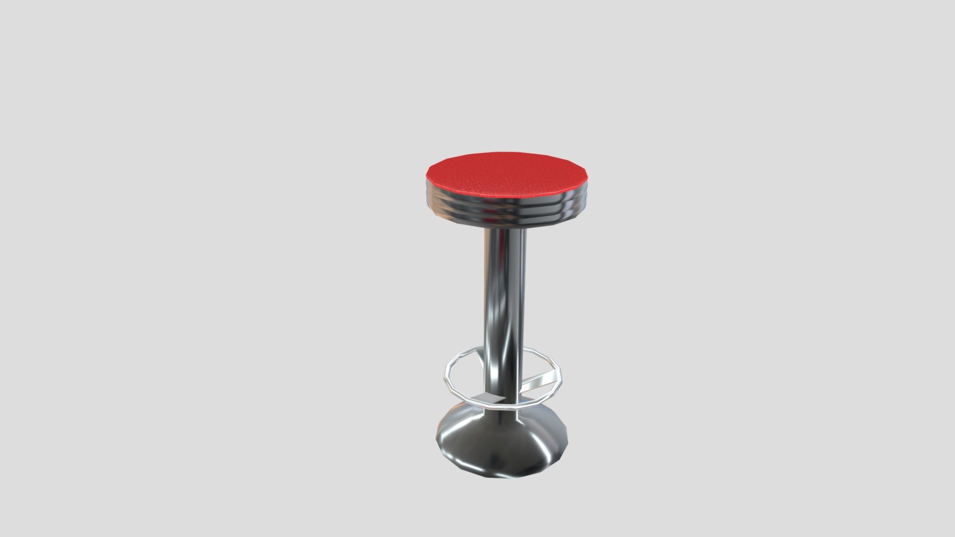 Diner Stool - 3D model by amarmstrong [40f6e45] - Sketchfab