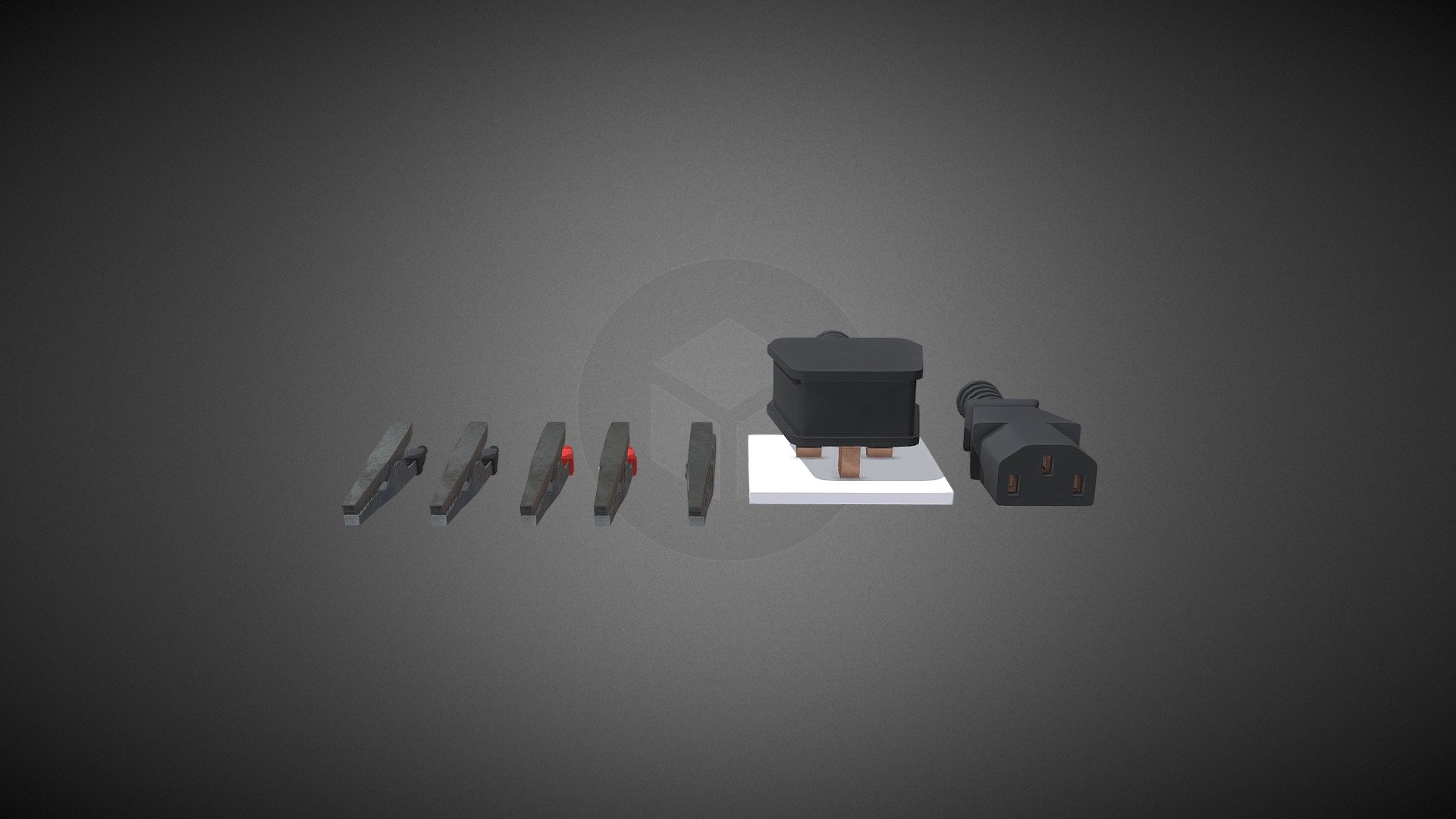 Plug adapter n Crocodile clip - Download Free 3D model by AF1Q ...