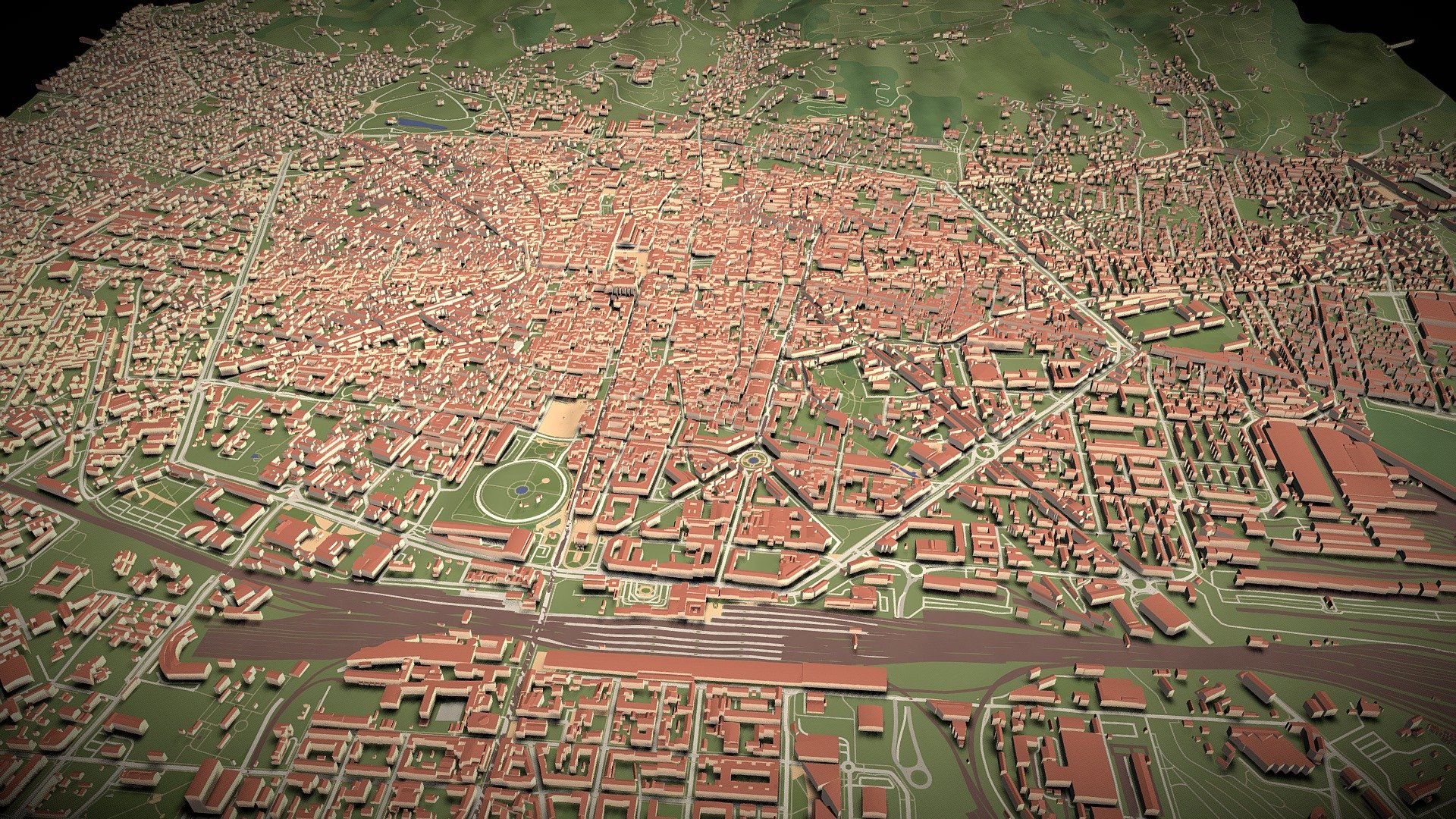 Bologna Italy - city and urban - Buy Royalty Free 3D model by Jinda ...