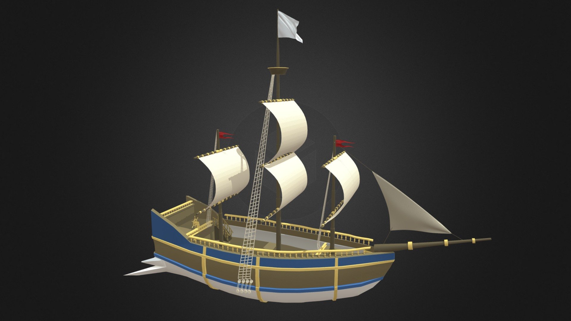 Treasure Planet 3D Ship Modelling - 3D model by aysehumey [40fa637 ...