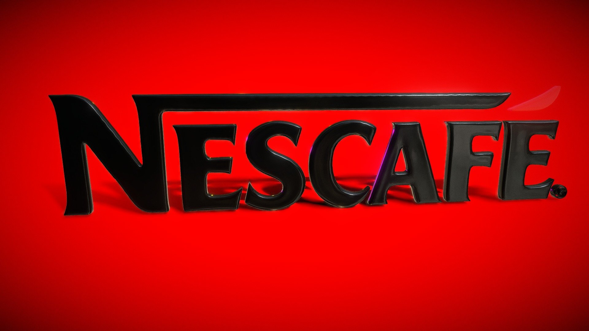 Nescafe Logo 3D - Buy Royalty Free 3D model by Gabriel Diego ...