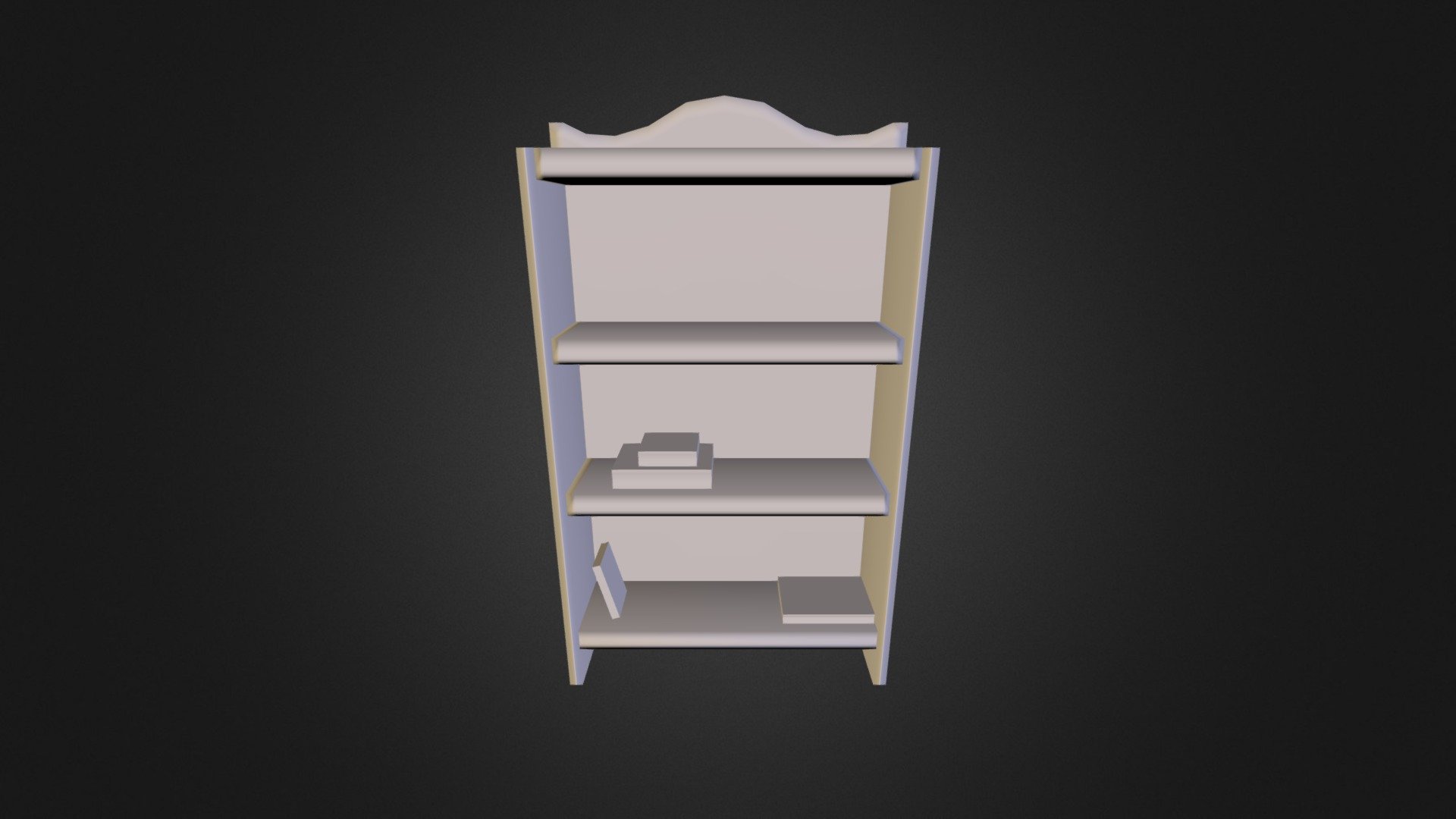 Bookshelf - 3D model by jazmincano [40fd778] - Sketchfab