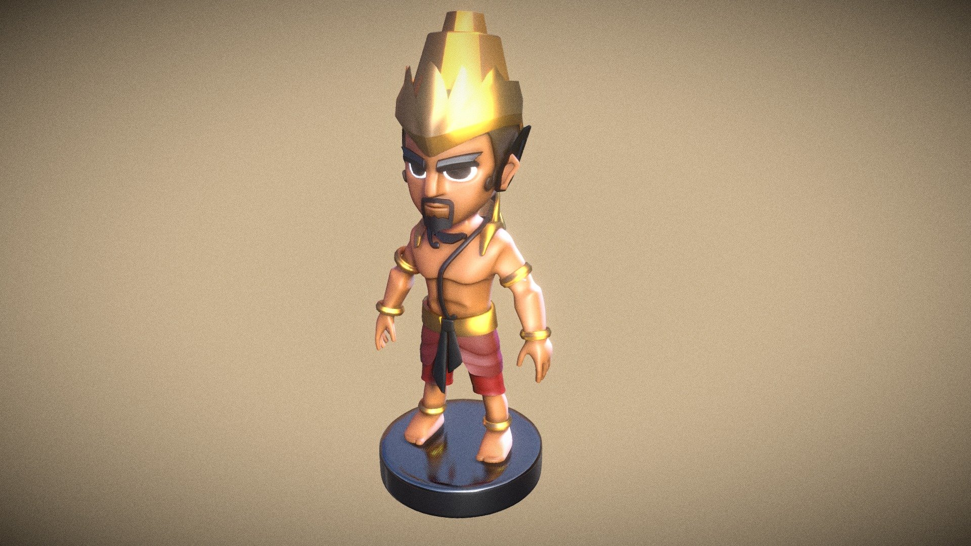 Chibi Javanese Wayang - 3D model by alfanesta [40fe15c] - Sketchfab