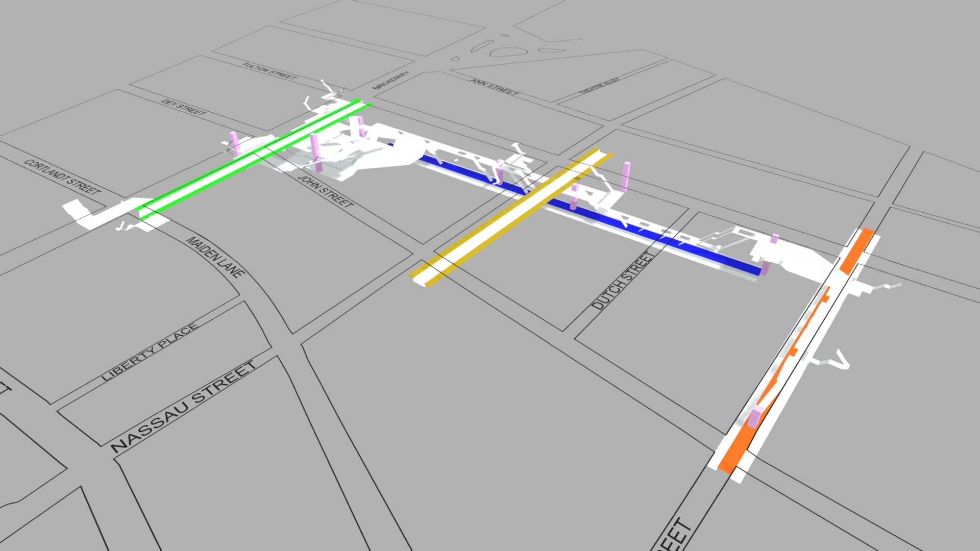 Fulton St - Subway Station - 3D model by projectsubwaynyc [4102c9e ...