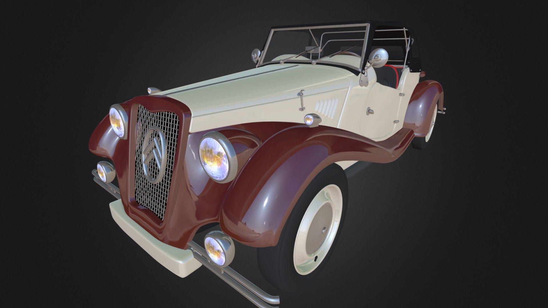 2CV Castellette - 3D model by Duckpix [4104c5e] - Sketchfab