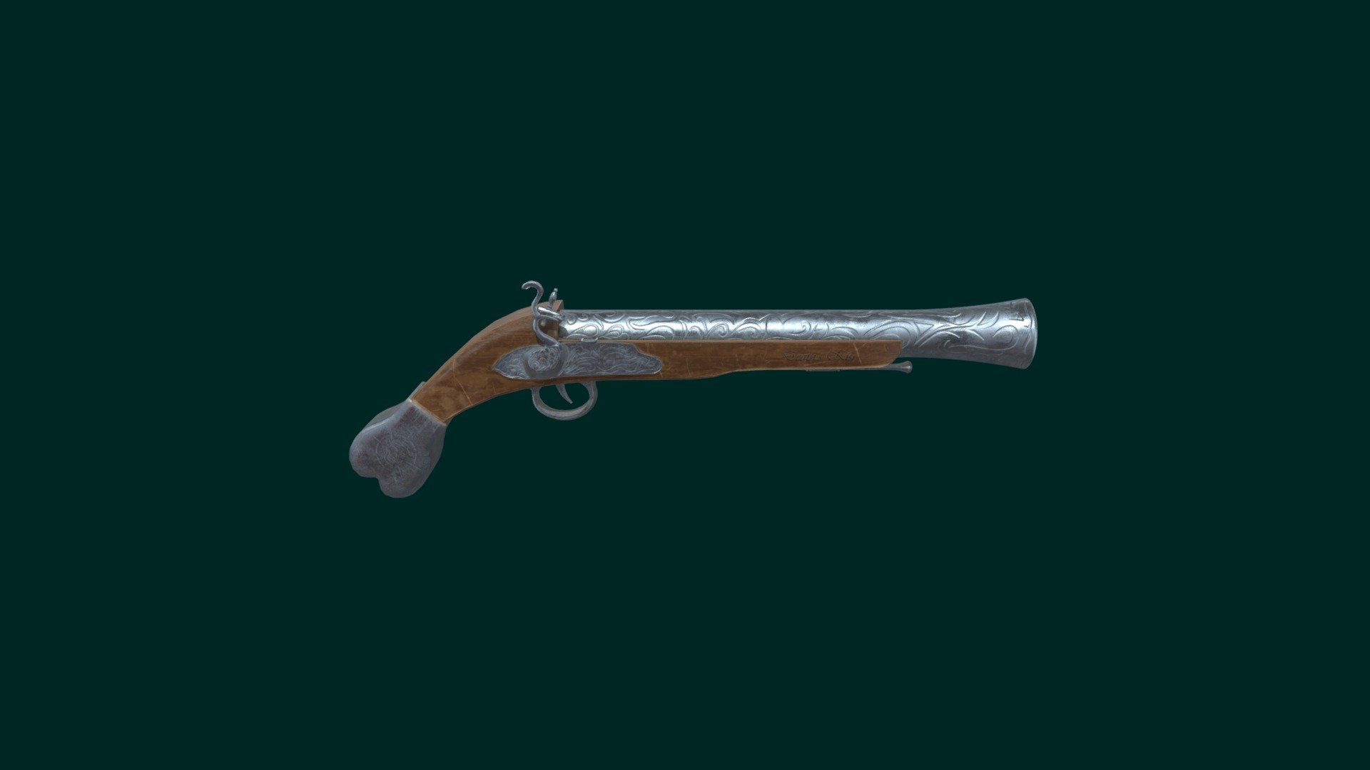 Pirates Pistol - 3D model by Islam (@Islam_Isa) [4104d15] - Sketchfab