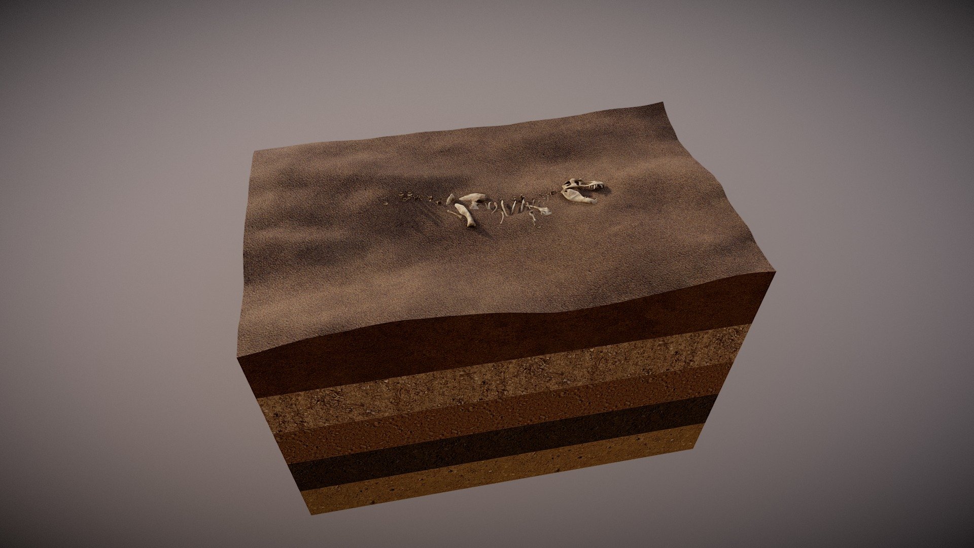 Digging up Dinosaur Bones - Site - 3D model by Vida Systems (@objects1 ...