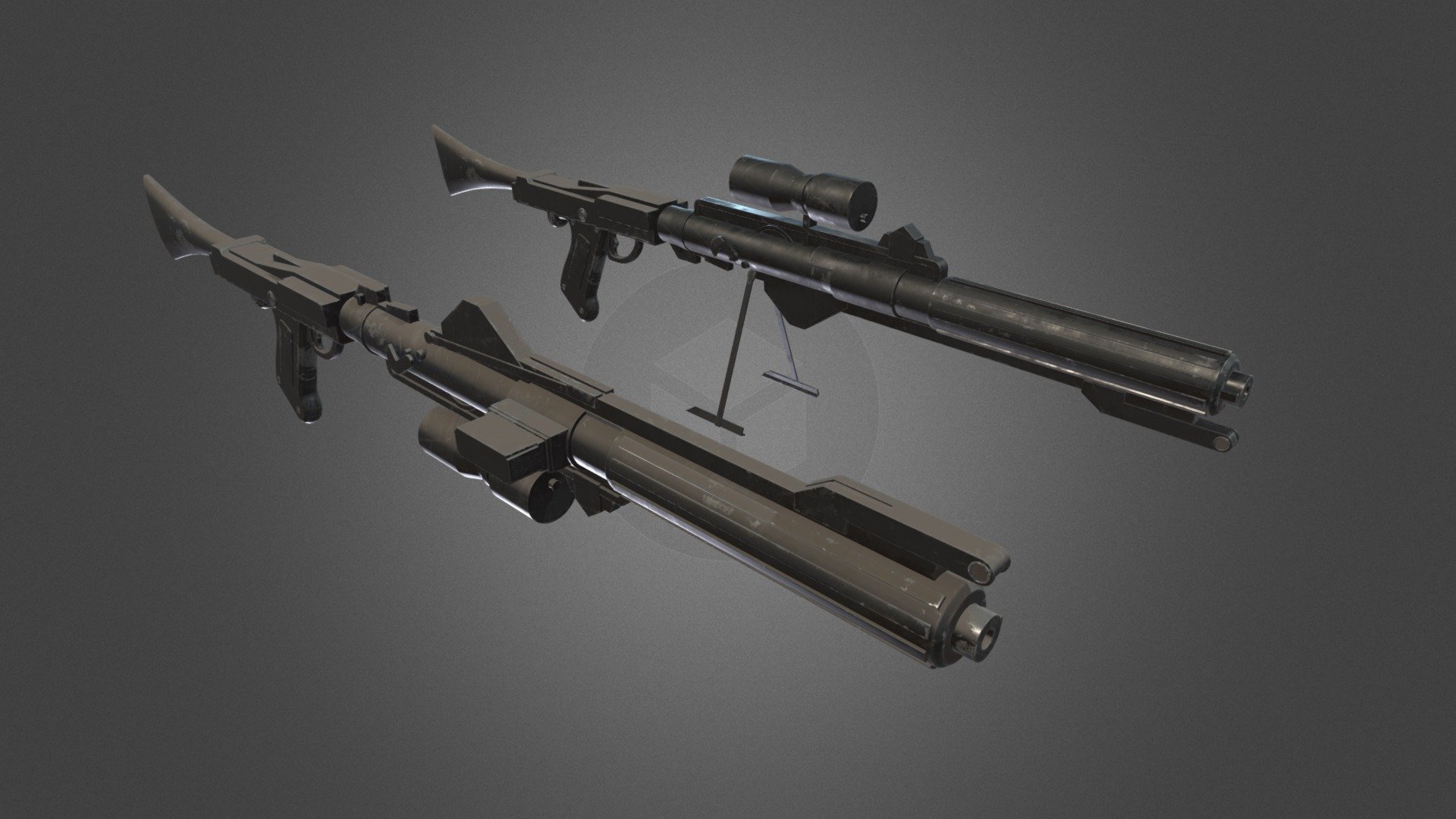 dc15a Blaster Rifle - 3D model by SanglierCorse [4108c46] - Sketchfab