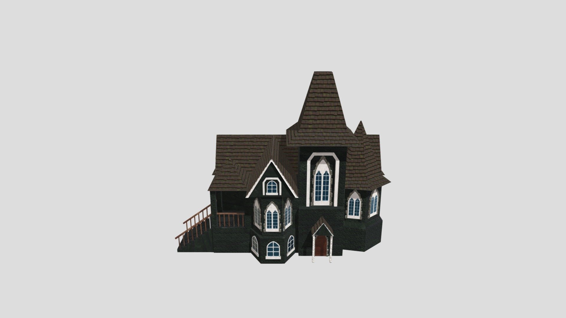 Gothic_House_Textured 2 - 3D model by alexandermoraru [4108fad] - Sketchfab