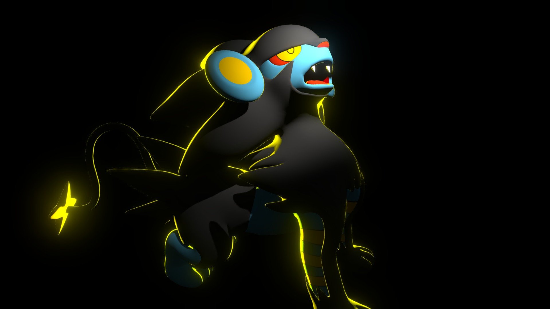 luxray-thunder - 3D model by Gianmarco (@GianmArt) [4109e62] - Sketchfab