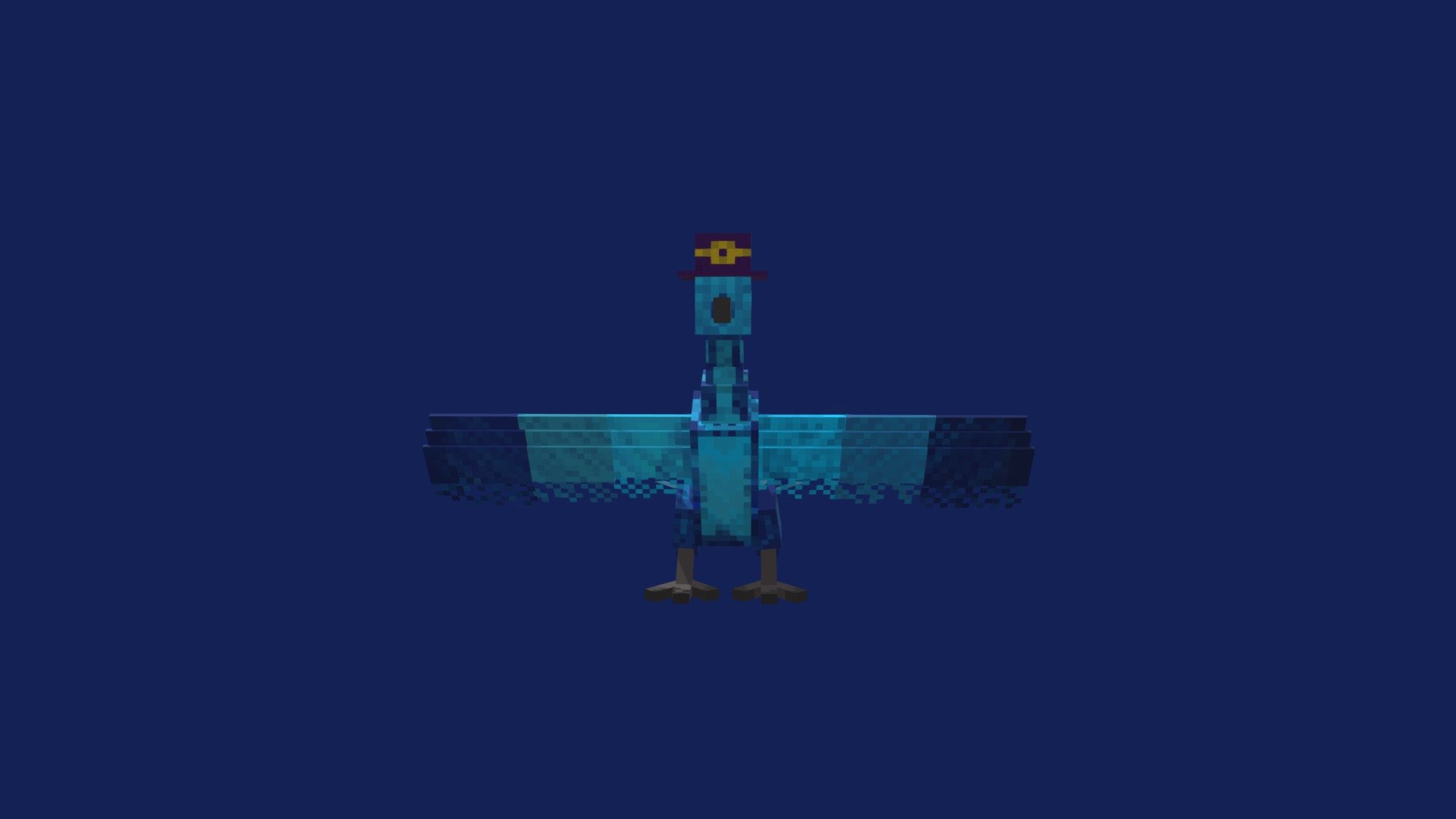 Shiny Minecraft Pheonix - 3D model by RiceHat32 [410abb3] - Sketchfab