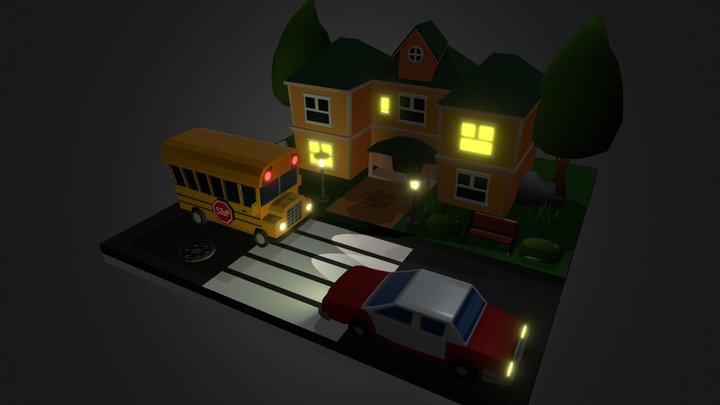 Schoolbus 3D models - Sketchfab
