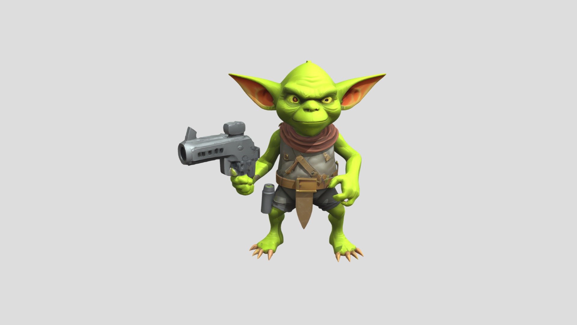 goblin with a gun - Download Free 3D model by faerbogdan99 [410bd92 ...