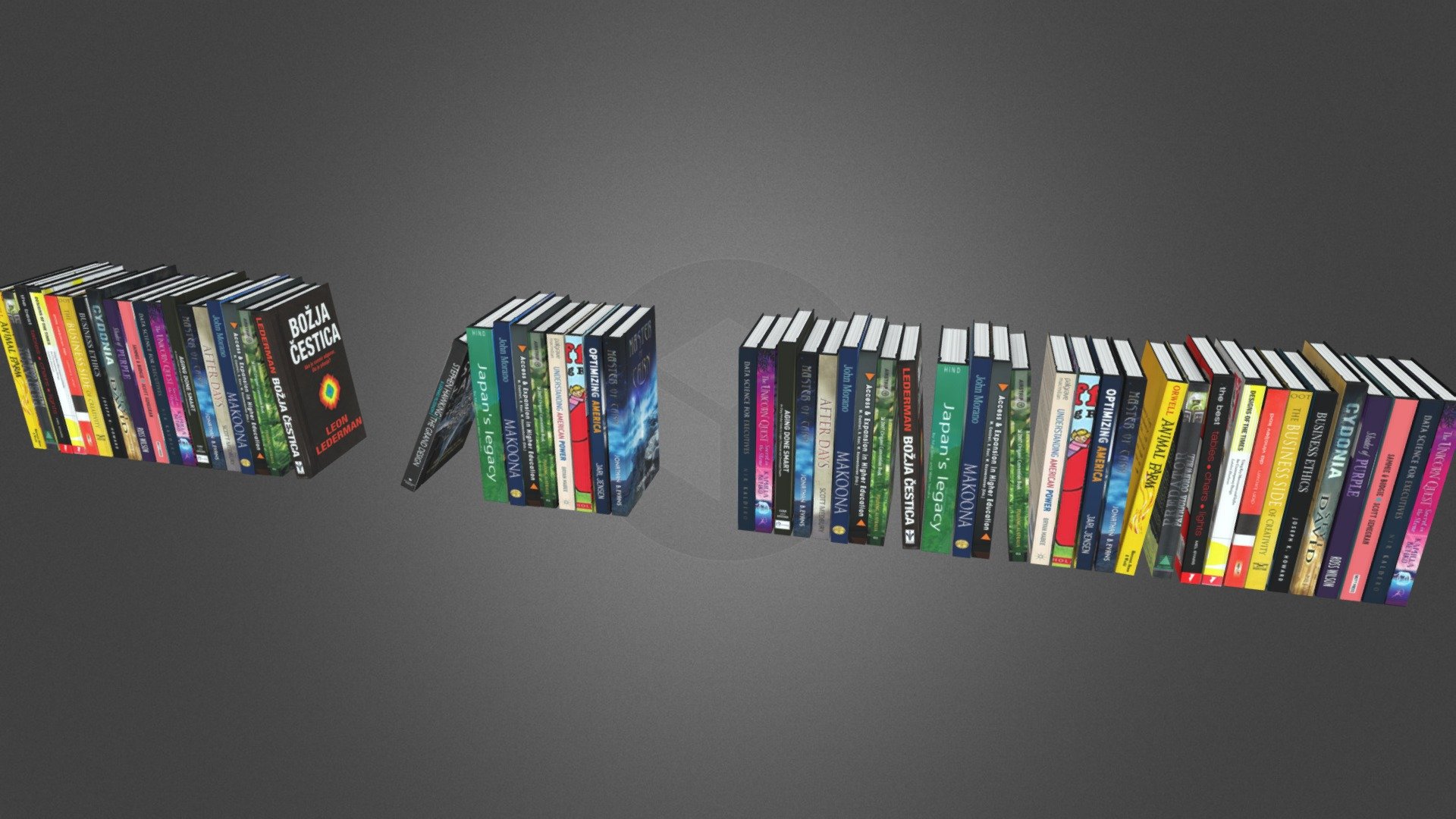 Books - 3D model by Rodri (@rodrigodelpozo99) [410c9b4] - Sketchfab