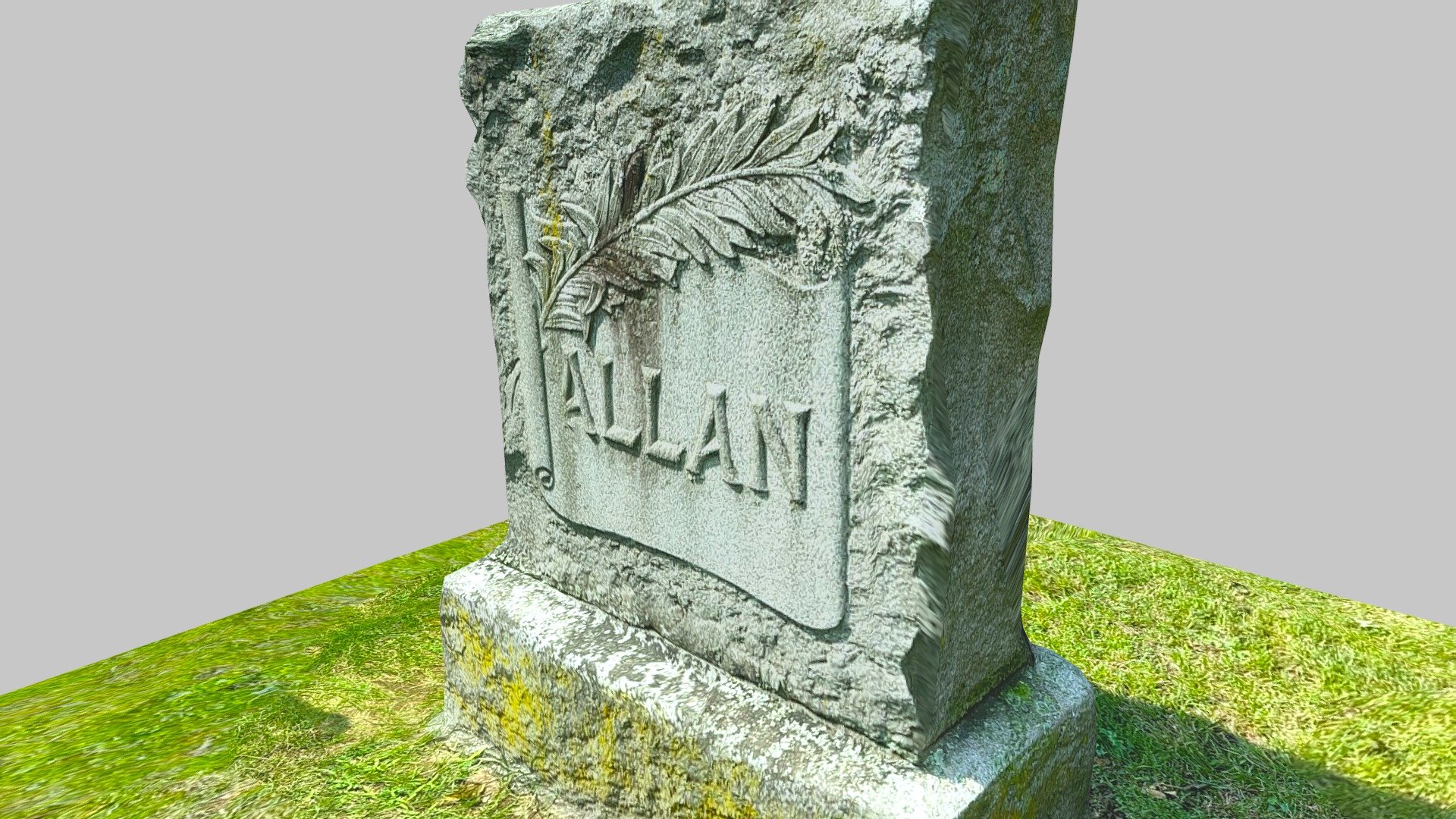 Allan Headstone - Download Free 3D model by Hamilton Public Library ...