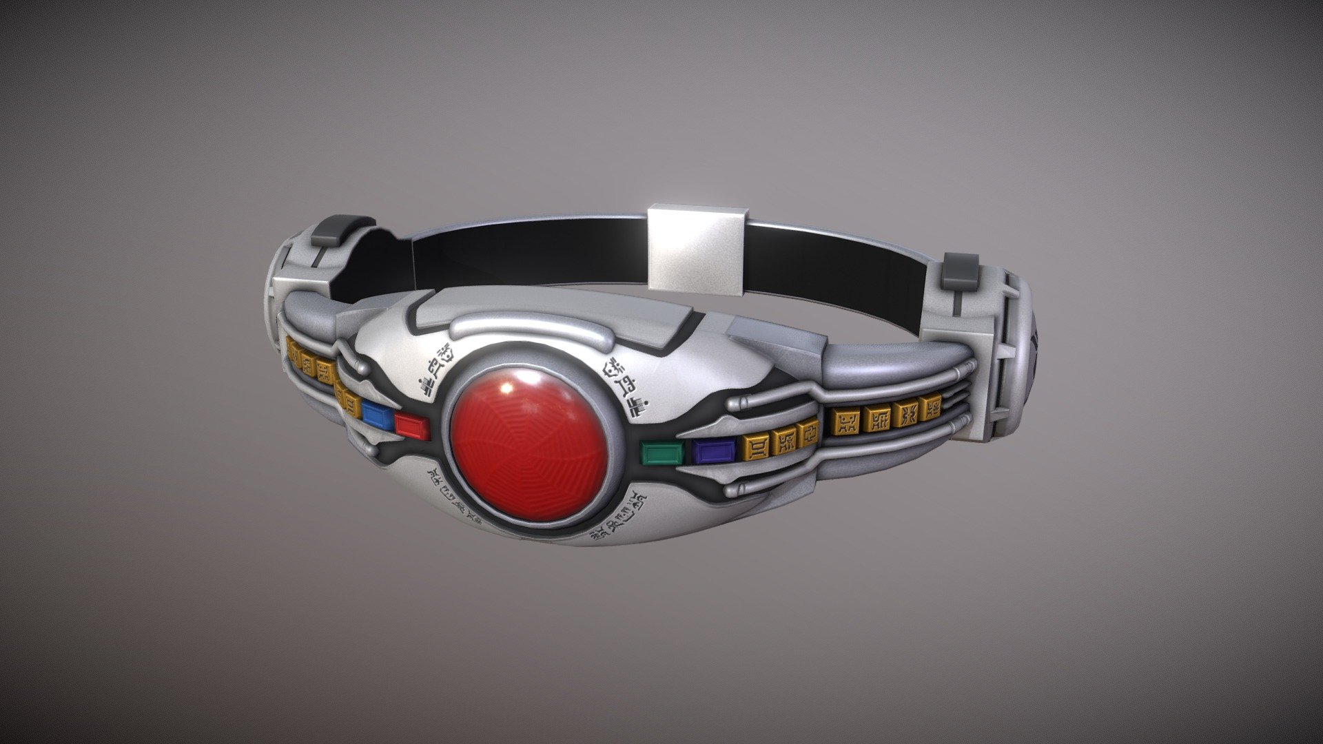 Kamen Rider Kuuga's Belt - 3D model by de1ta3 [410ef33] - Sketchfab