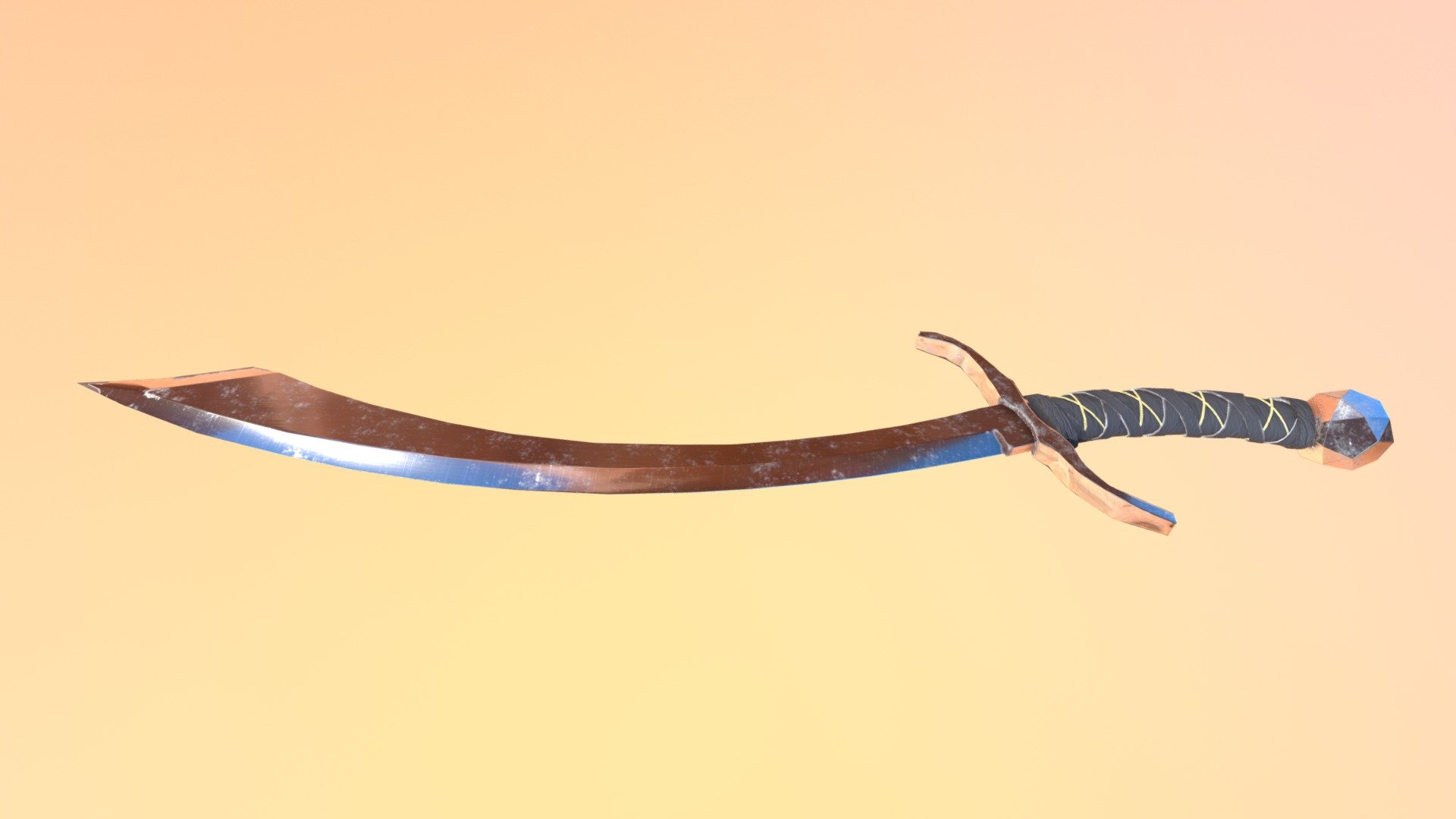 3D Scimitar - 3D model by Koen Cardoen (@koencardoen) [410fa7b] - Sketchfab