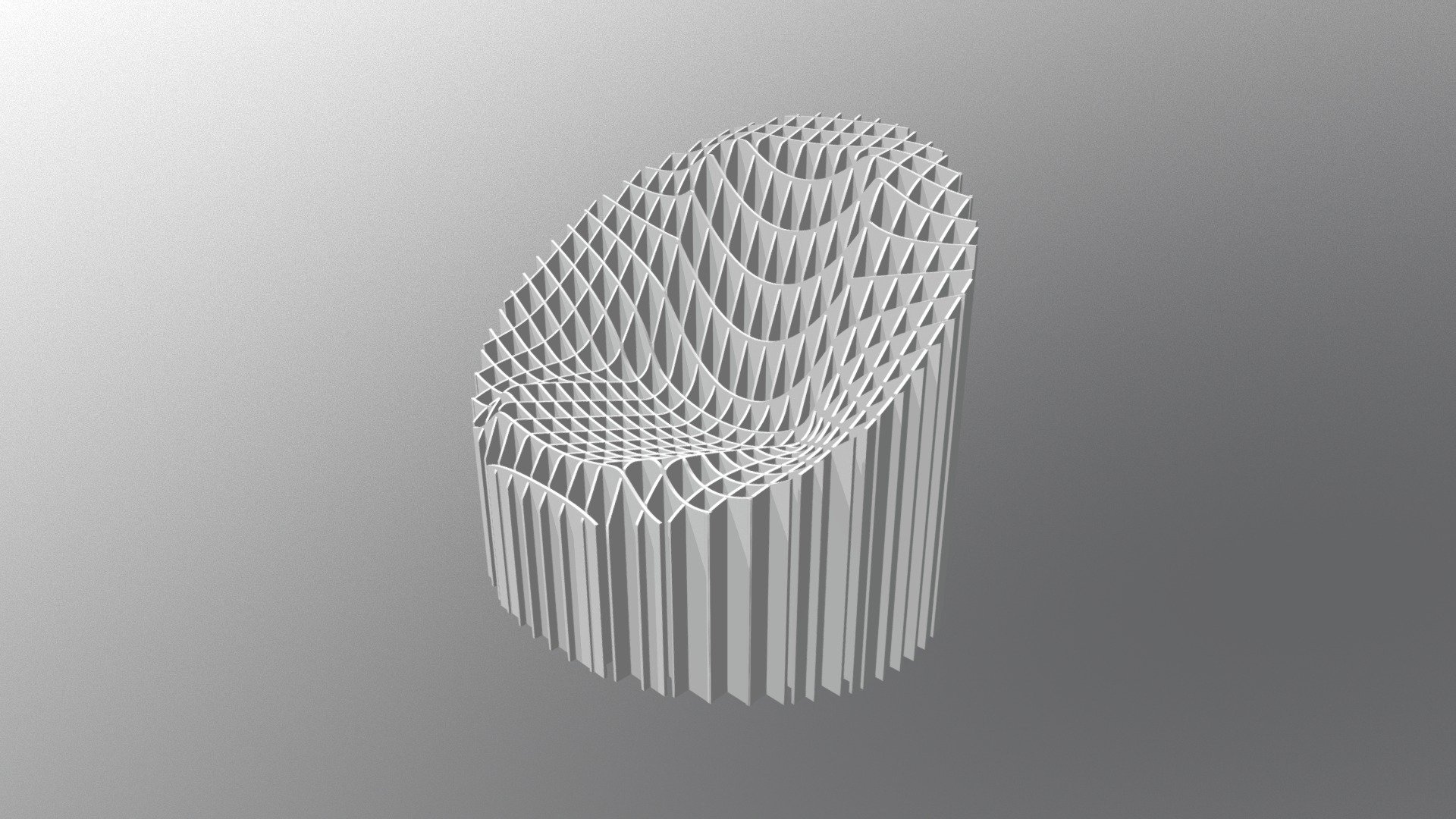 Cardboard Chair - 3D model by Alessandro Azzolini (@alessandroazzolini ...