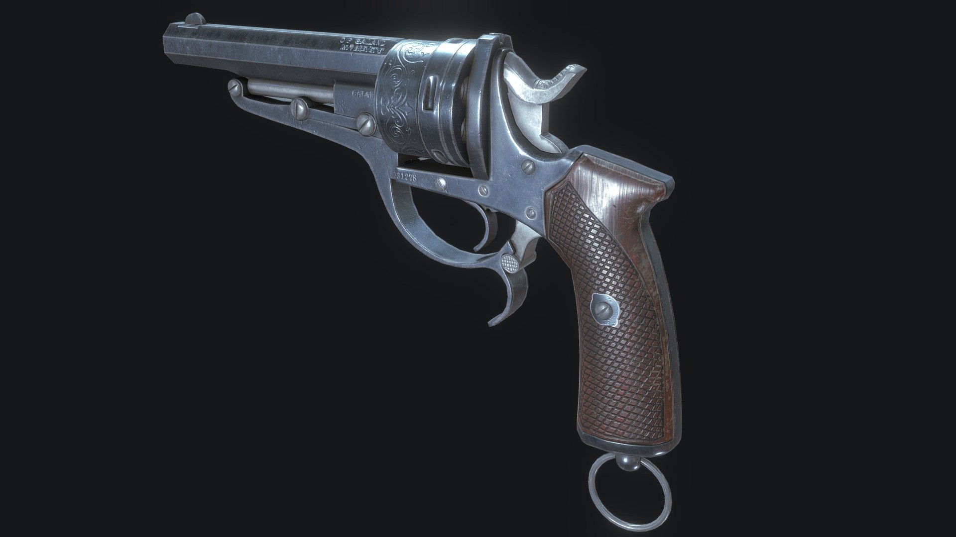 Galand Revolver M1870 - 3D model by Steven Janes (@Ebethrone) [4115b20 ...