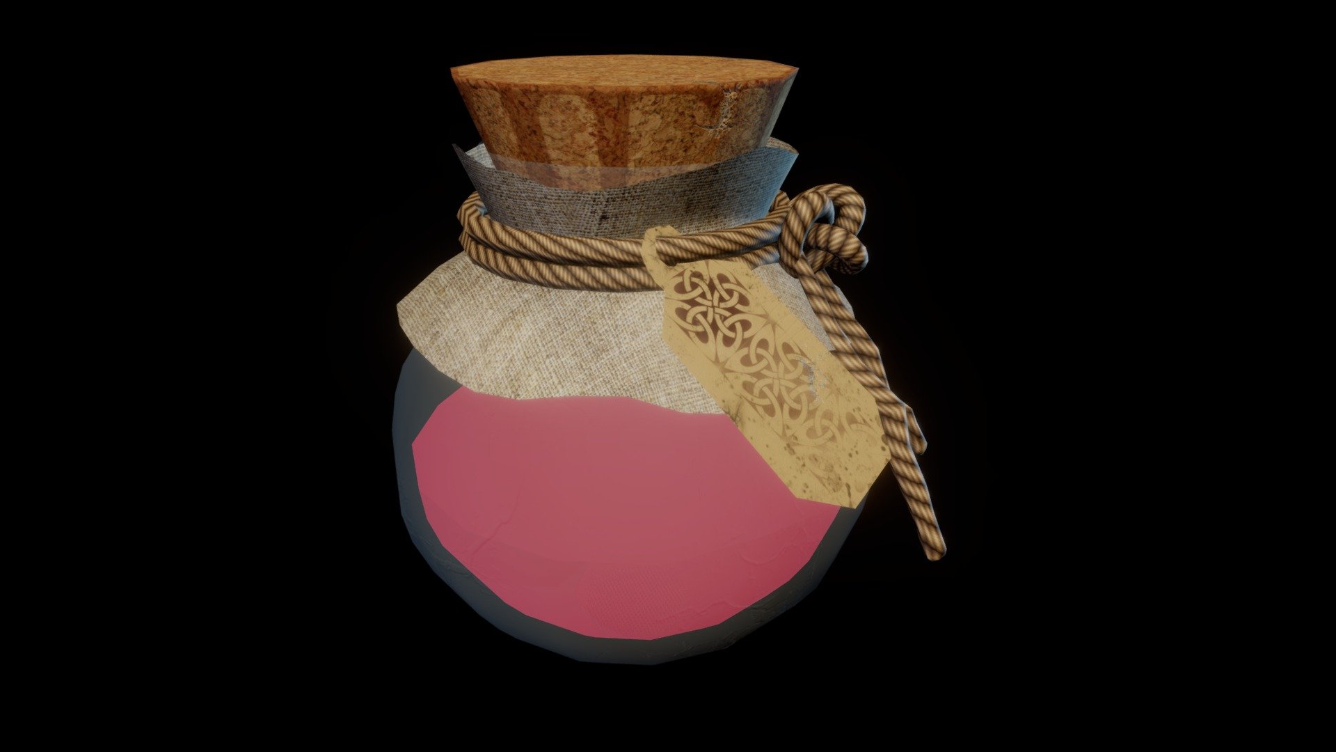 Flask with an alchemical potion - Download Free 3D model by Anna ...