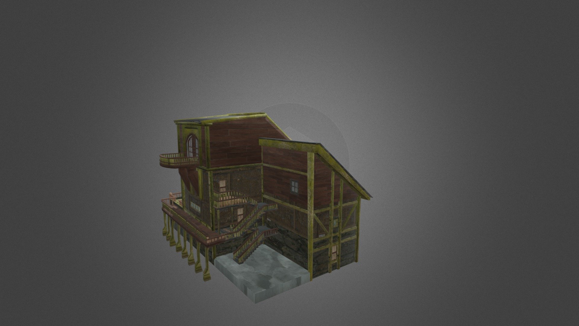 medieval building with interior 02 - Download Free 3D model by Pedro de ...