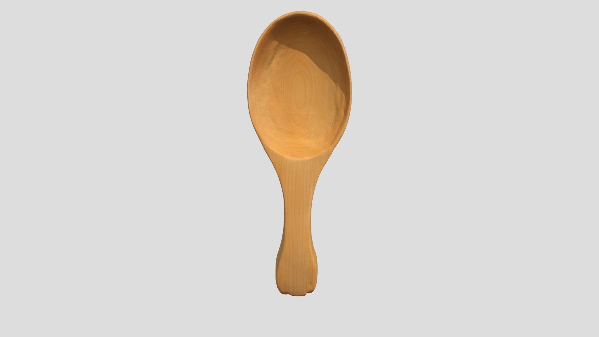 Handcrafted Wooden Spoon 3D Model - Download Free 3D model by Ati ...